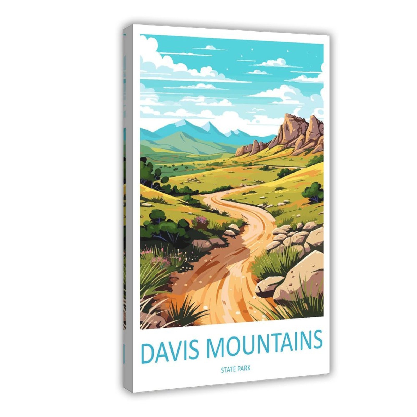 CFIOZYOS Davis Mountain State Park Travel Print Davis Mountain Décor ...