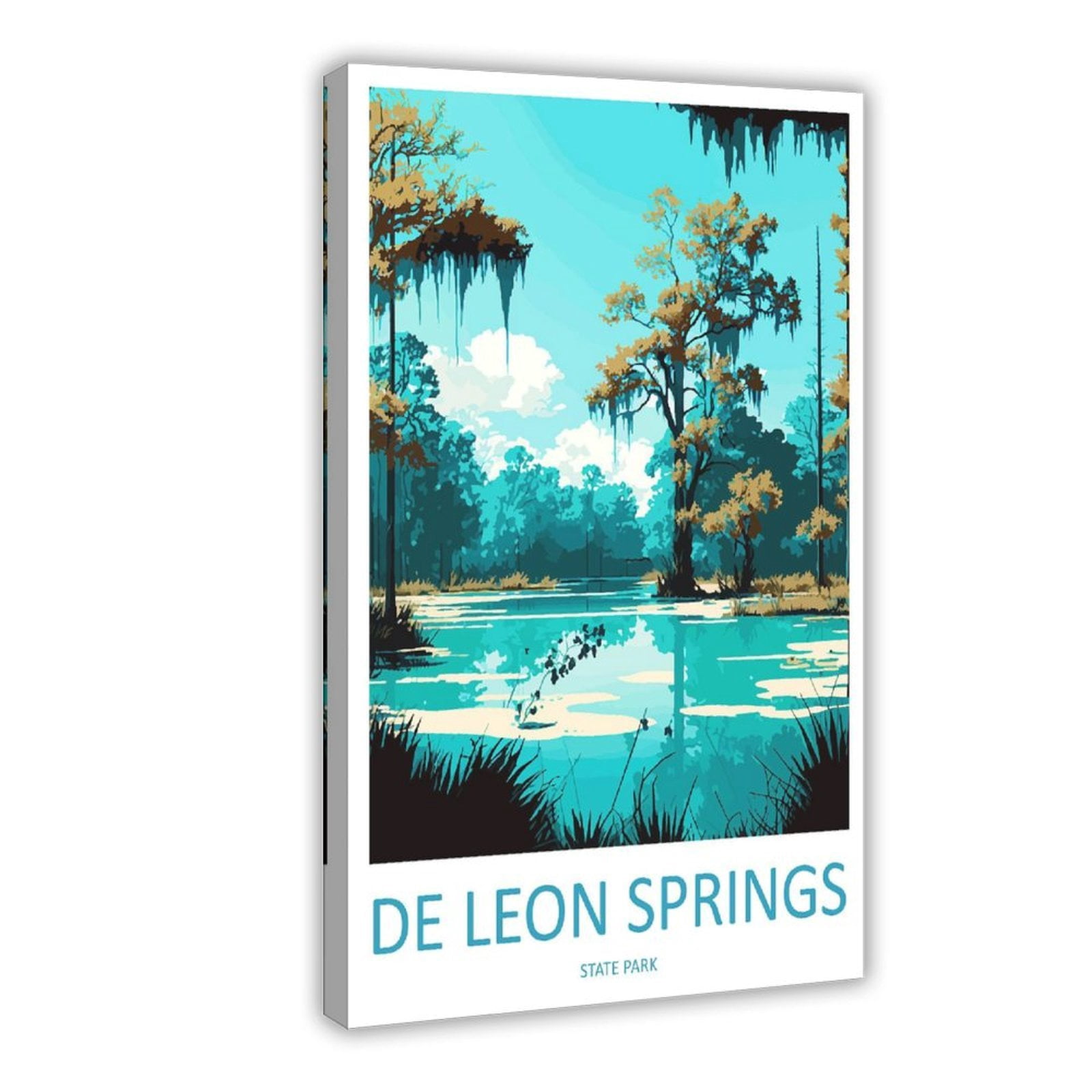 CFIOZYOS De Leon Springs State Park Travel Print De Leon Springs Décor ...