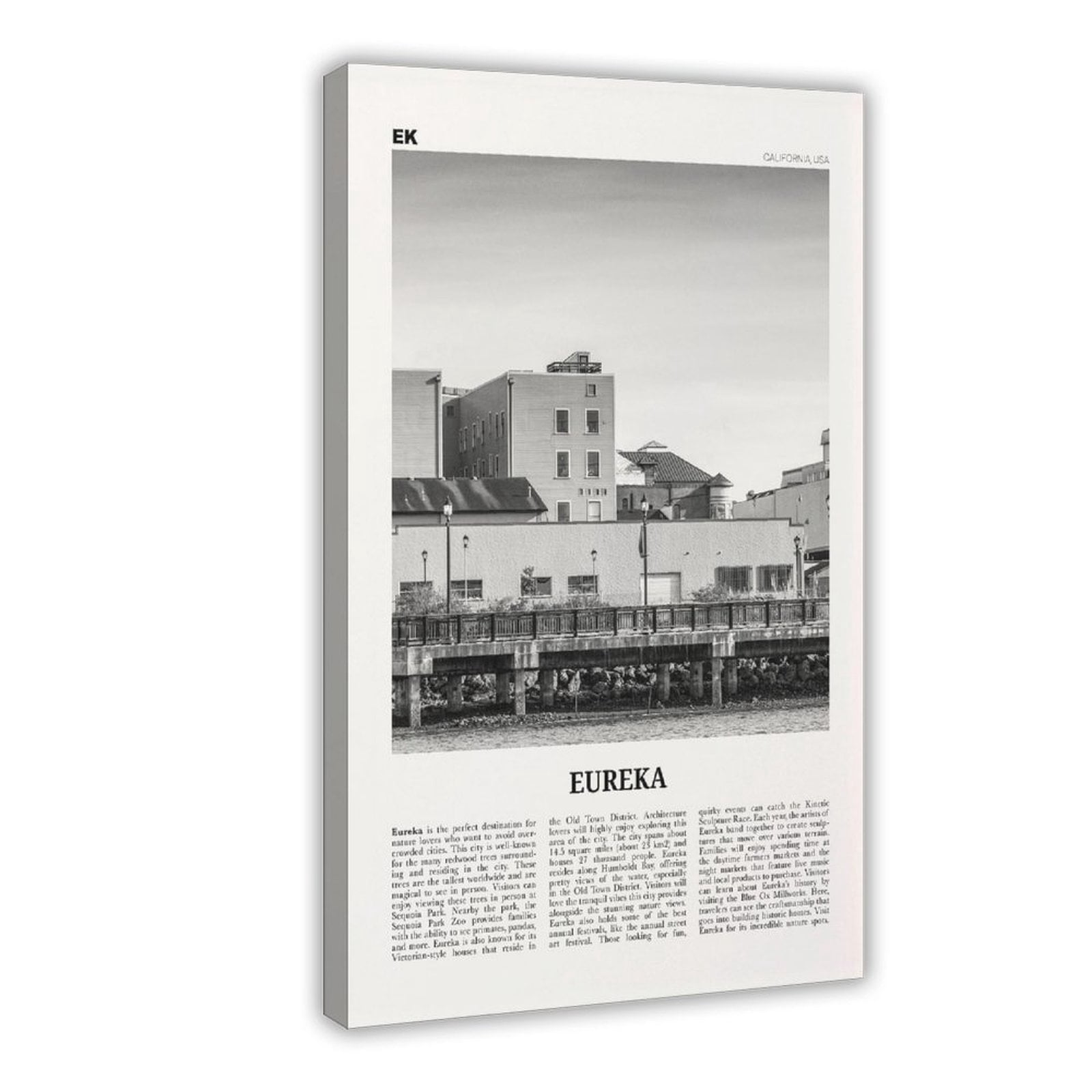CFIOZYOS Eureka Print Black And White, Eureka Wall Art, Eureka Poster ...