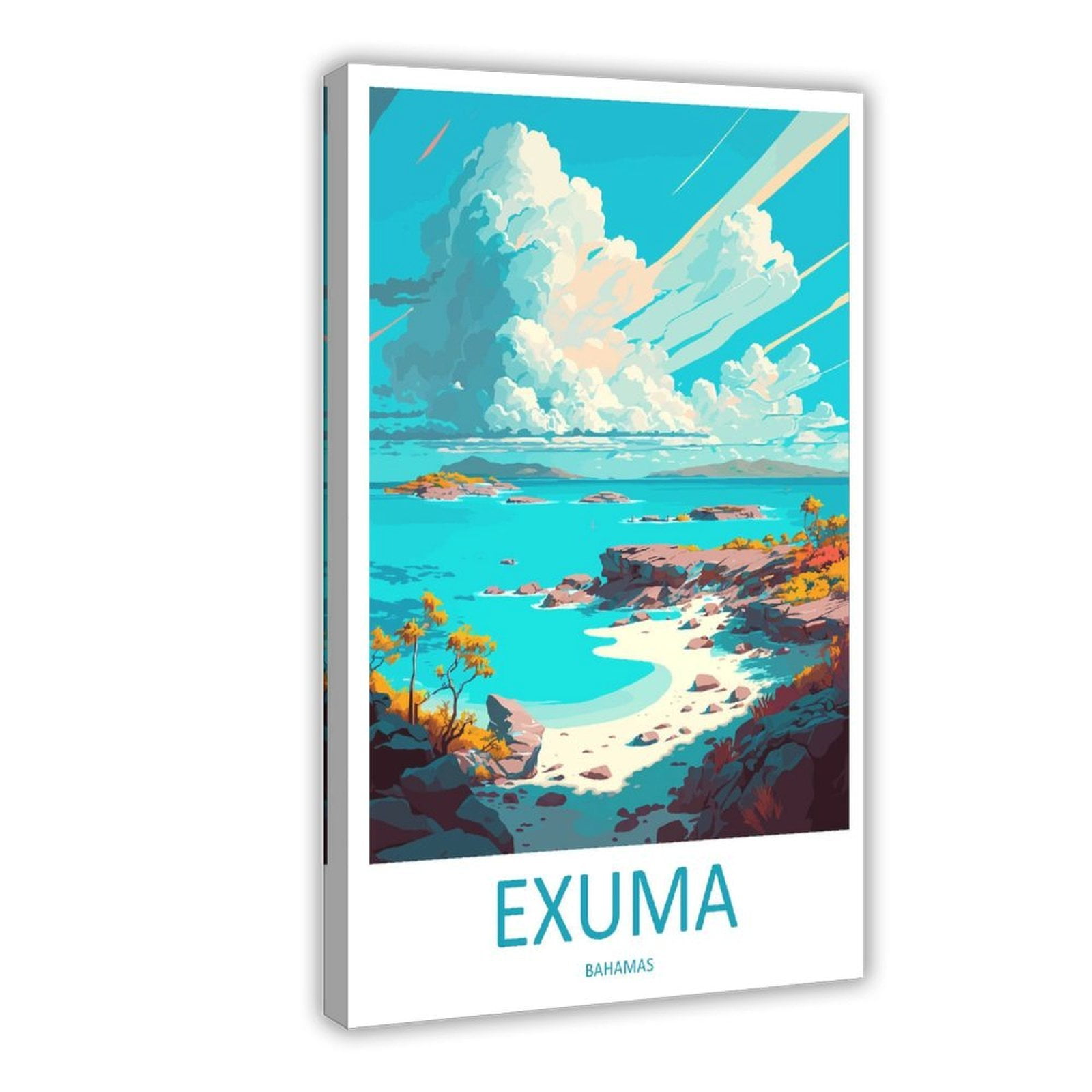 CFIOZYOS Exuma Travel Print Exuma Décor Exuma Caribbean Travel Prin ...