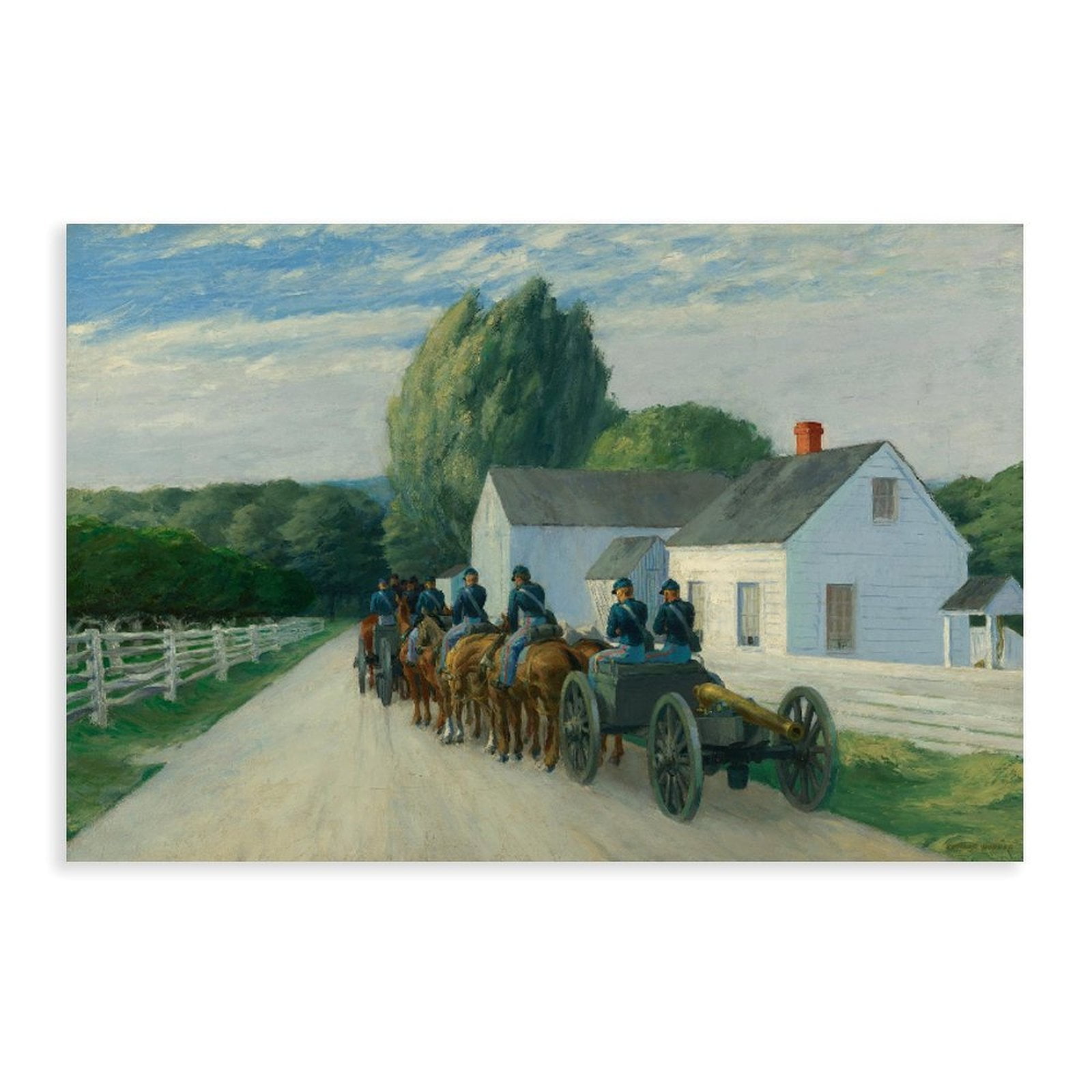 CFIOZYOS Famous Paintings by Edward Hopper Light Battery at Gettysburg ...