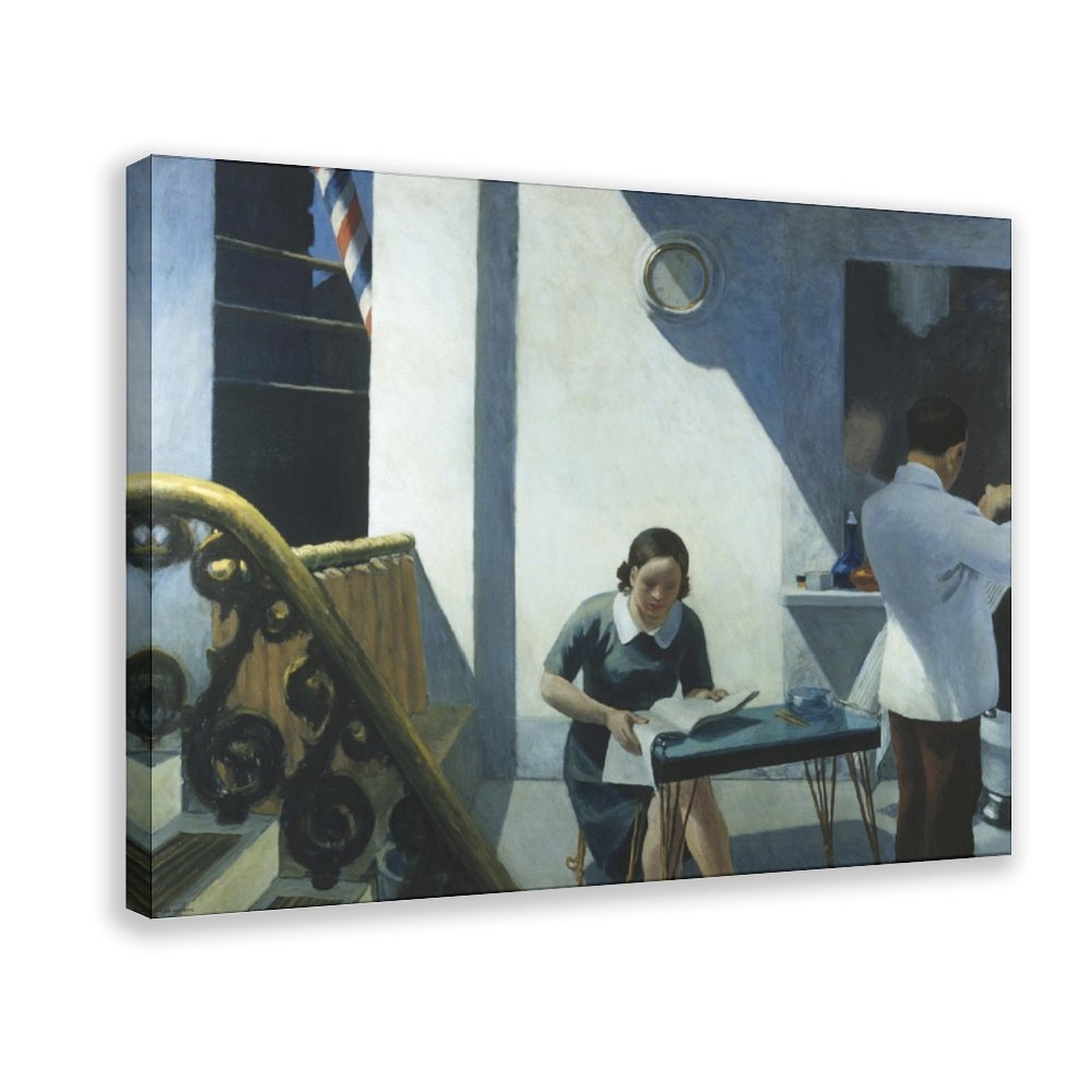 CFIOZYOS Famous Paintings by Edward Hopper Barbershop Art Wall ...