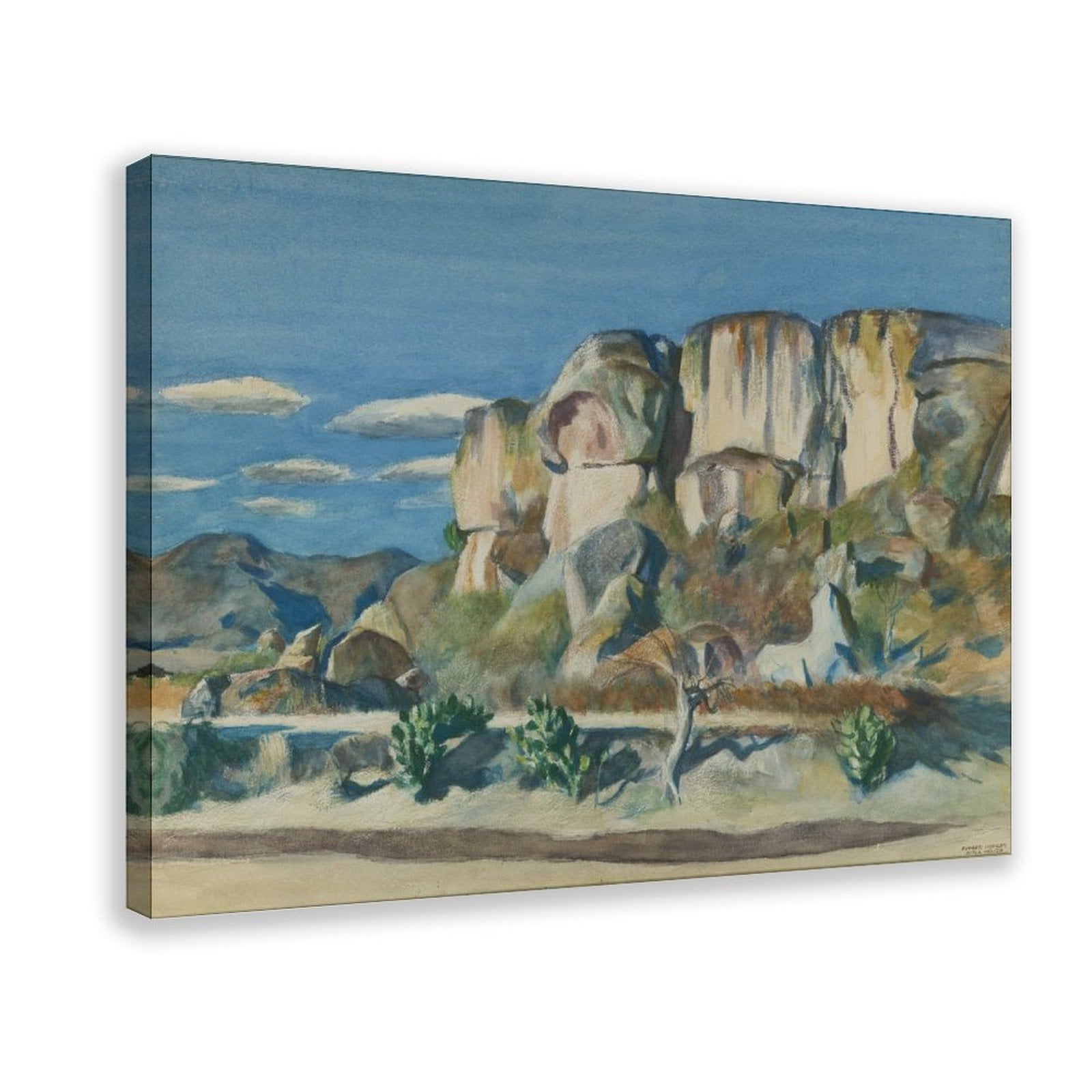 CFIOZYOS Famous Paintings by Edward Hopper Cliffs Near Mitla, Oaxaca ...