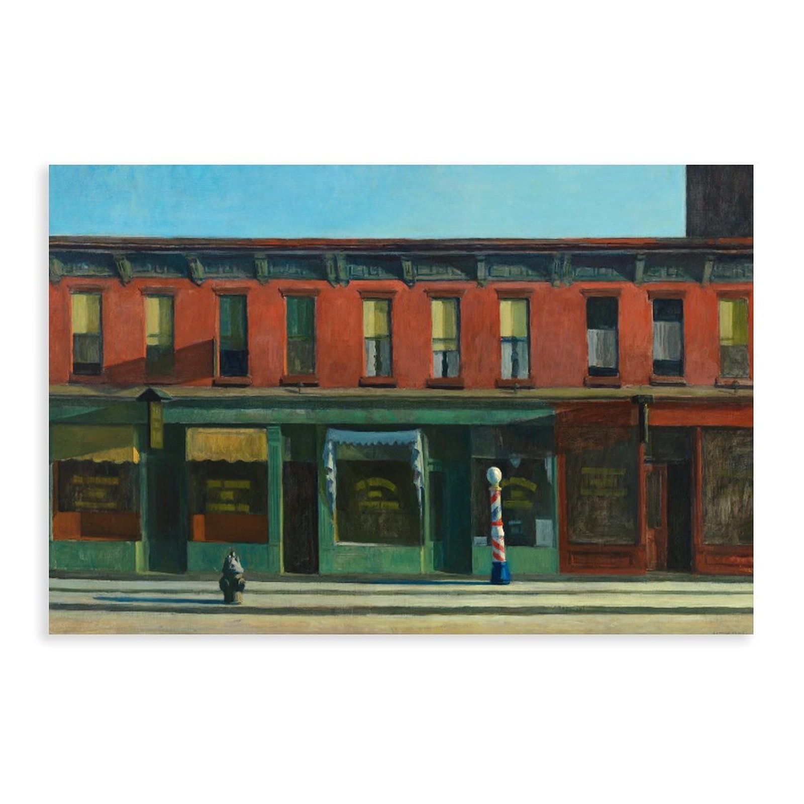 CFIOZYOS Famous Paintings by Edward Hopper Early Sunday Morning Art ...