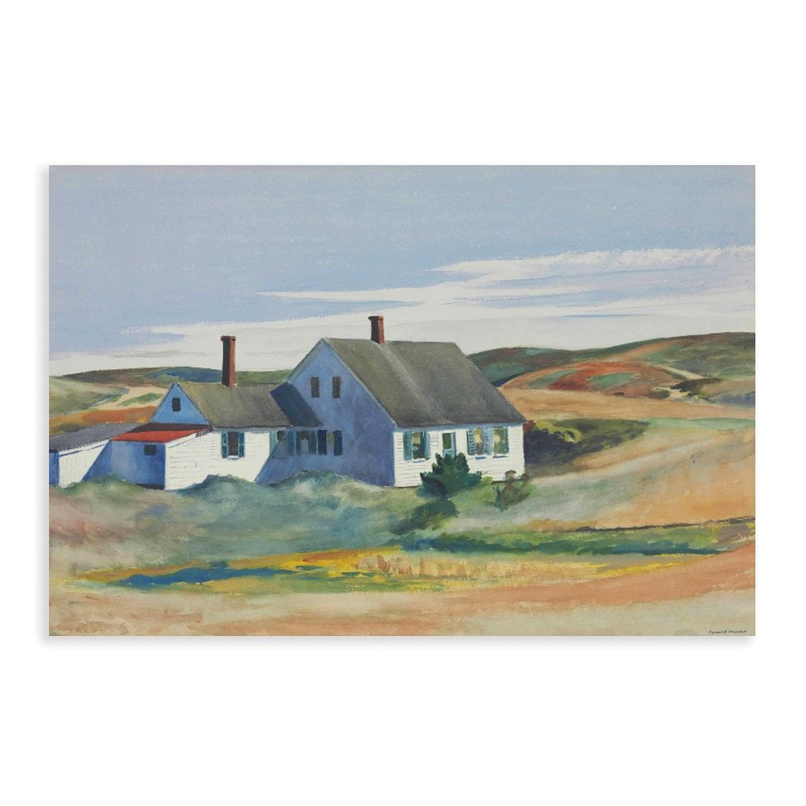 CFIOZYOS Famous Paintings by Edward Hopper Kelly Jenness House Art Wall ...