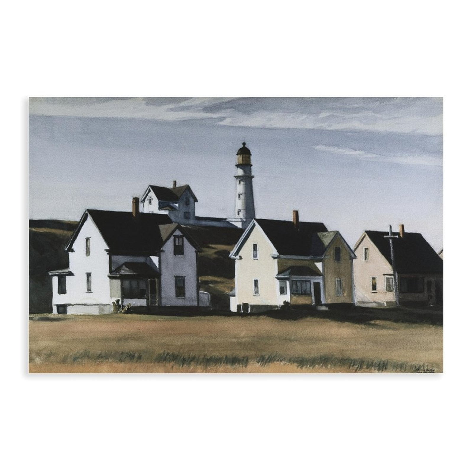CFIOZYOS Famous Paintings by Edward Hopper Lighthouse And Building Art ...