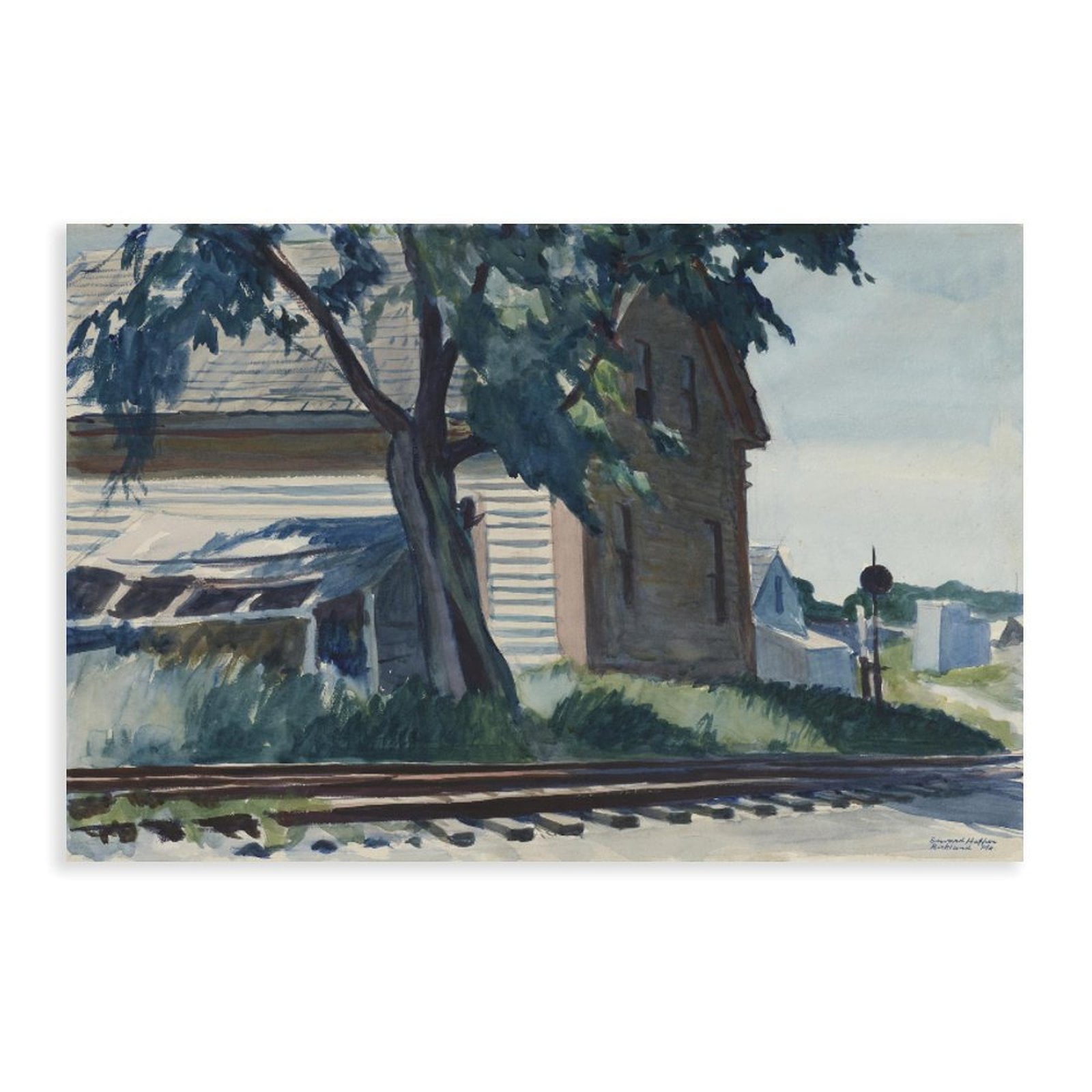 CFIOZYOS Famous Paintings by Edward Hopper Lime Rock Railroad Poster ...