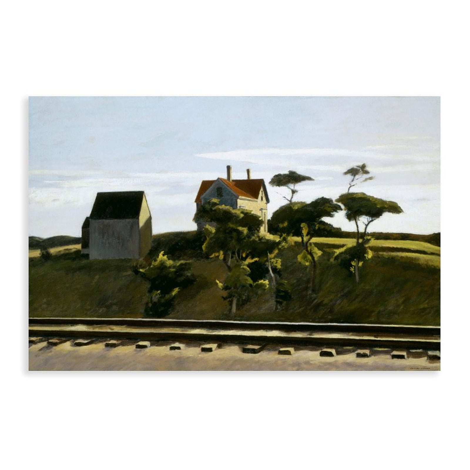 CFIOZYOS Famous Paintings by Edward Hopper New York, New Haven & Hartford Art Wall Decoration ...