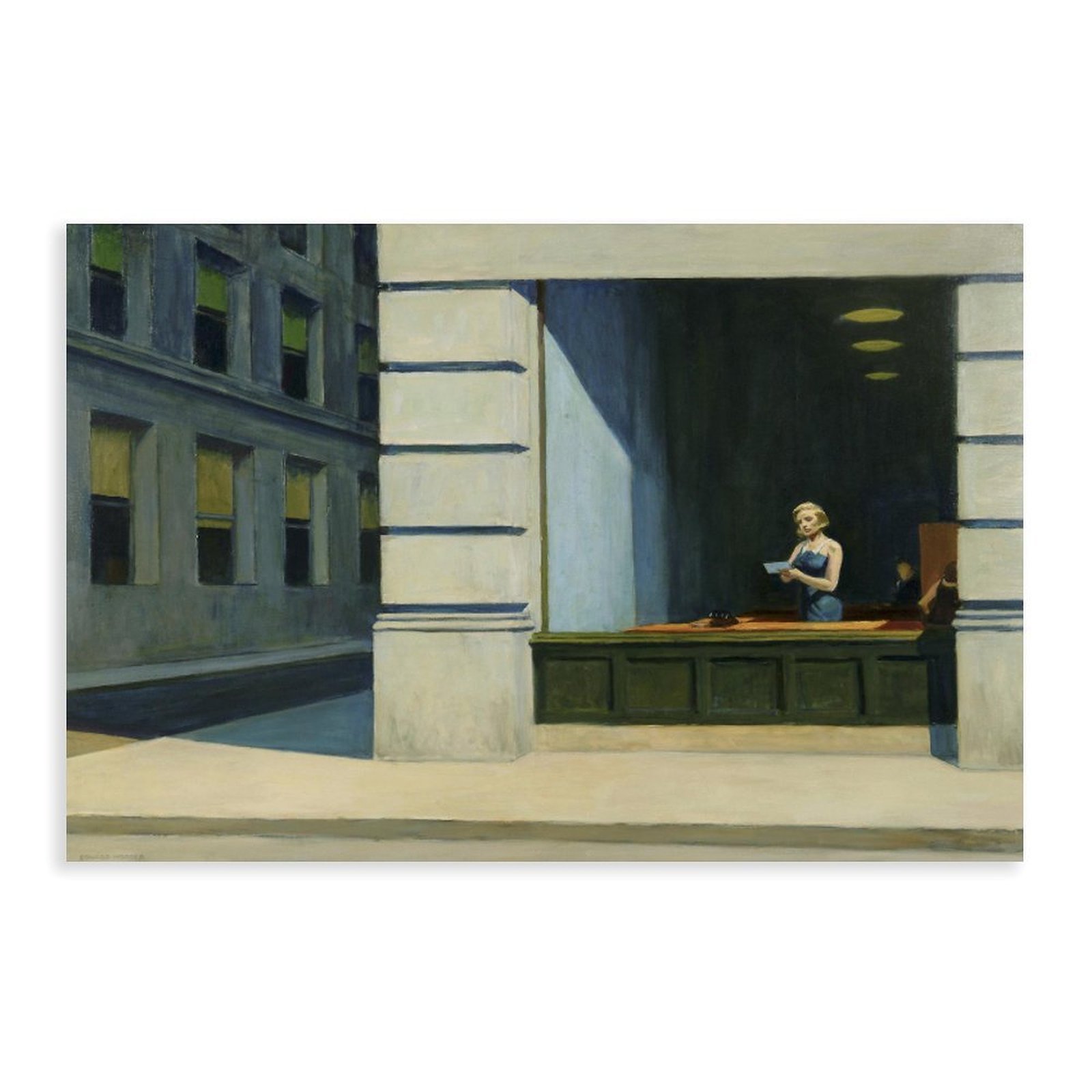 CFIOZYOS Famous Paintings by Edward Hopper New York Office Art Wall ...