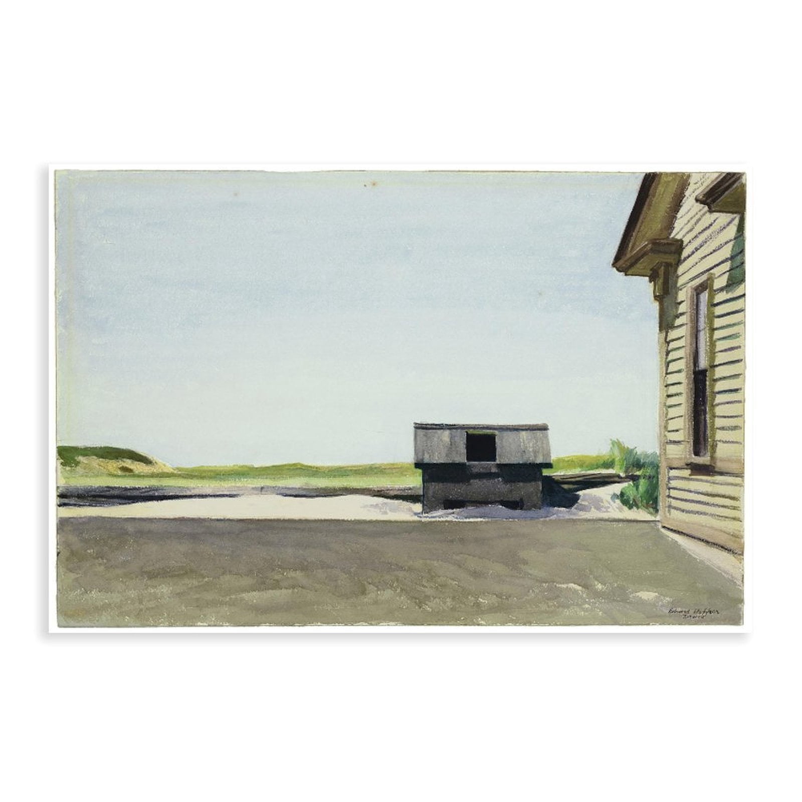 CFIOZYOS Famous Paintings by Edward Hopper Truro Station Coal Box ...