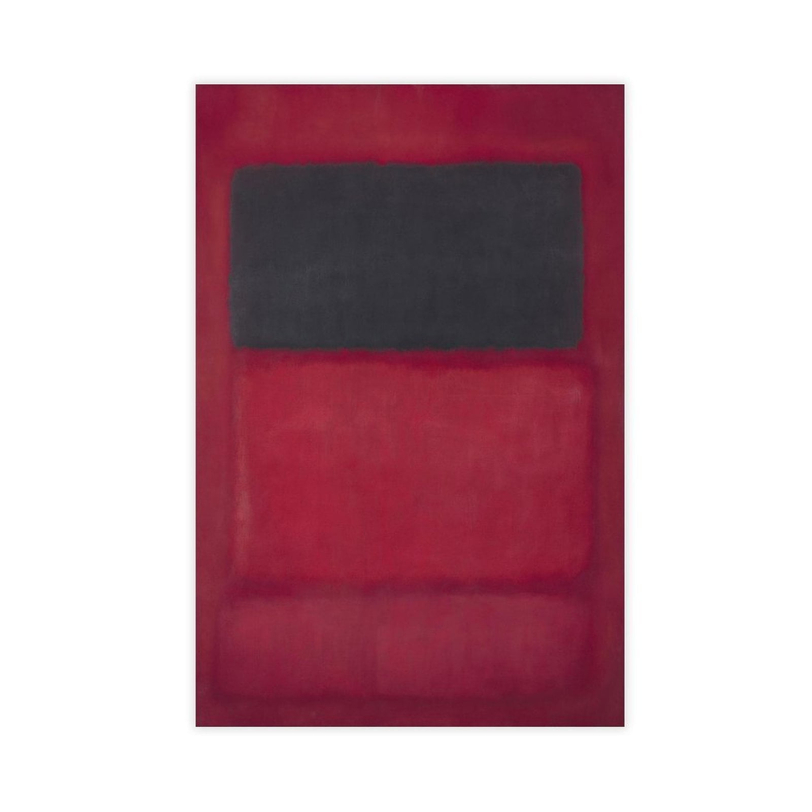 CFIOZYOS Famous Works by Mark Rothko Black on Red 1956 Canvas Poster ...