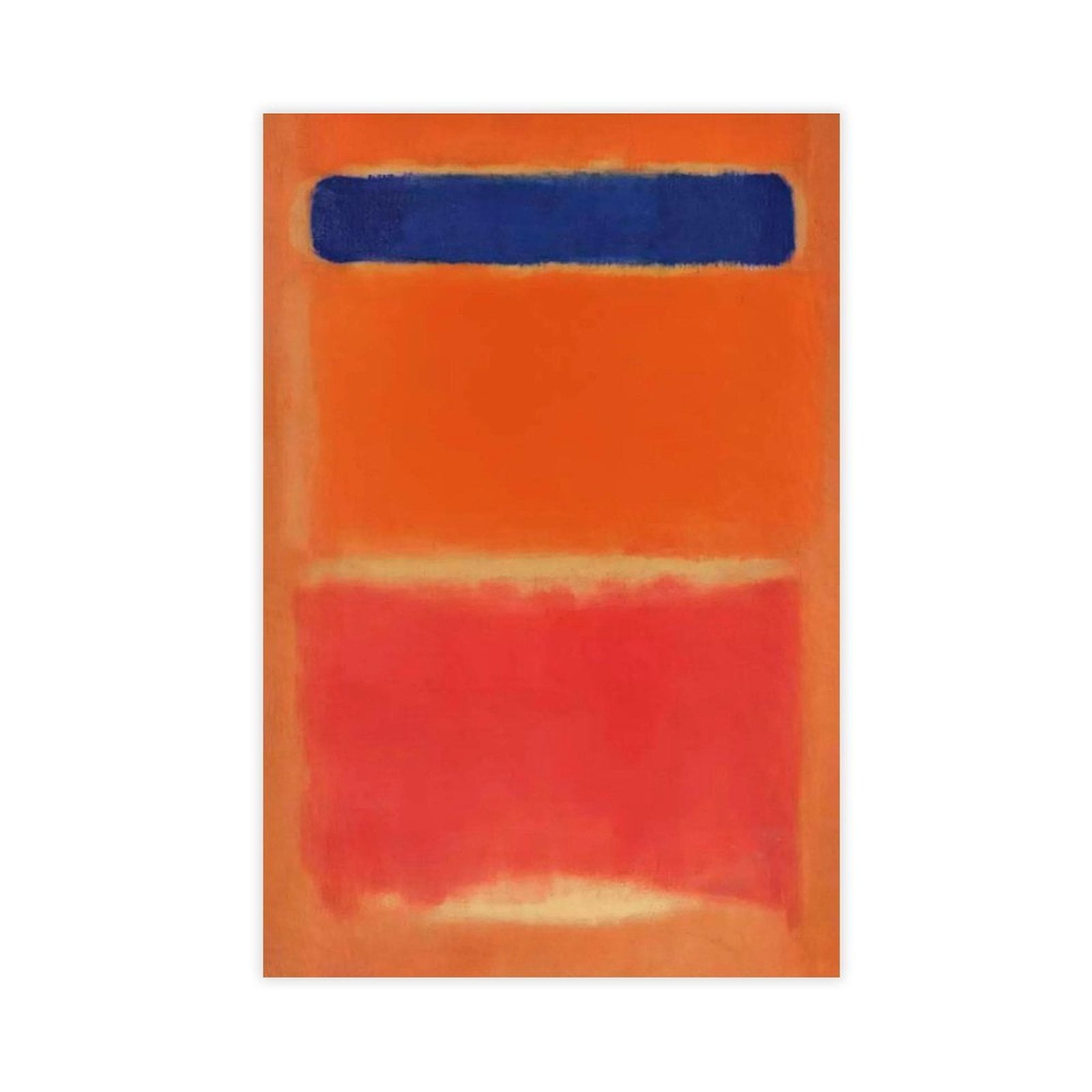 CFIOZYOS Famous Works by Mark Rothko Blue Over Red Canvas Wall Art ...
