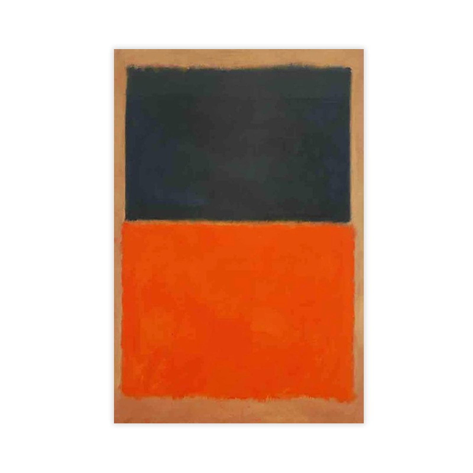 CFIOZYOS Famous Works by Mark Rothko Green And Tangerine on Red Canvas ...