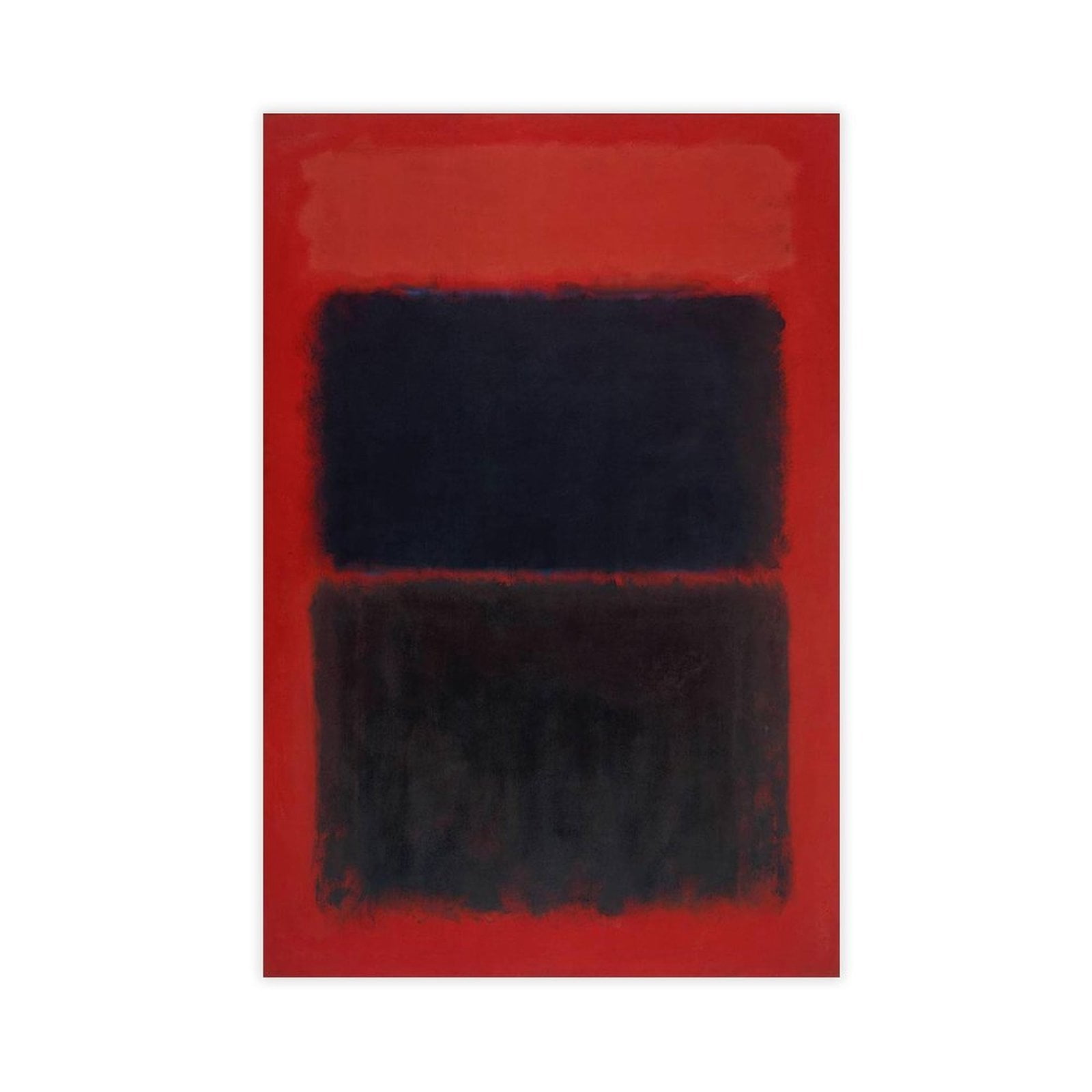 CFIOZYOS Famous Works by Mark Rothko Light Red Over Black Art Canvas ...