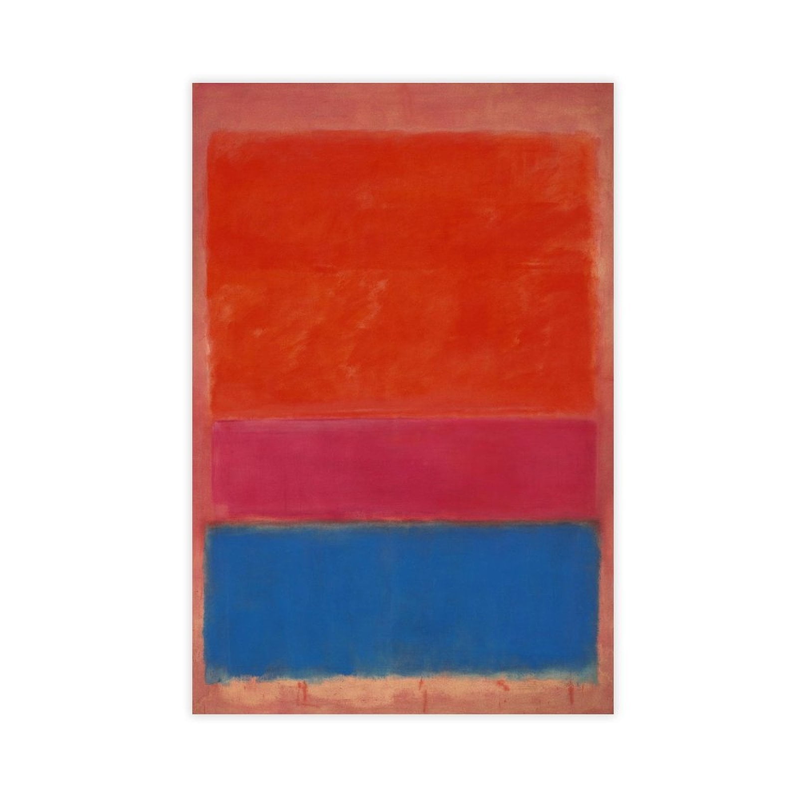 CFIOZYOS Famous Works by Mark Rothko No. 1 (Royal Red And Blue) Poster ...
