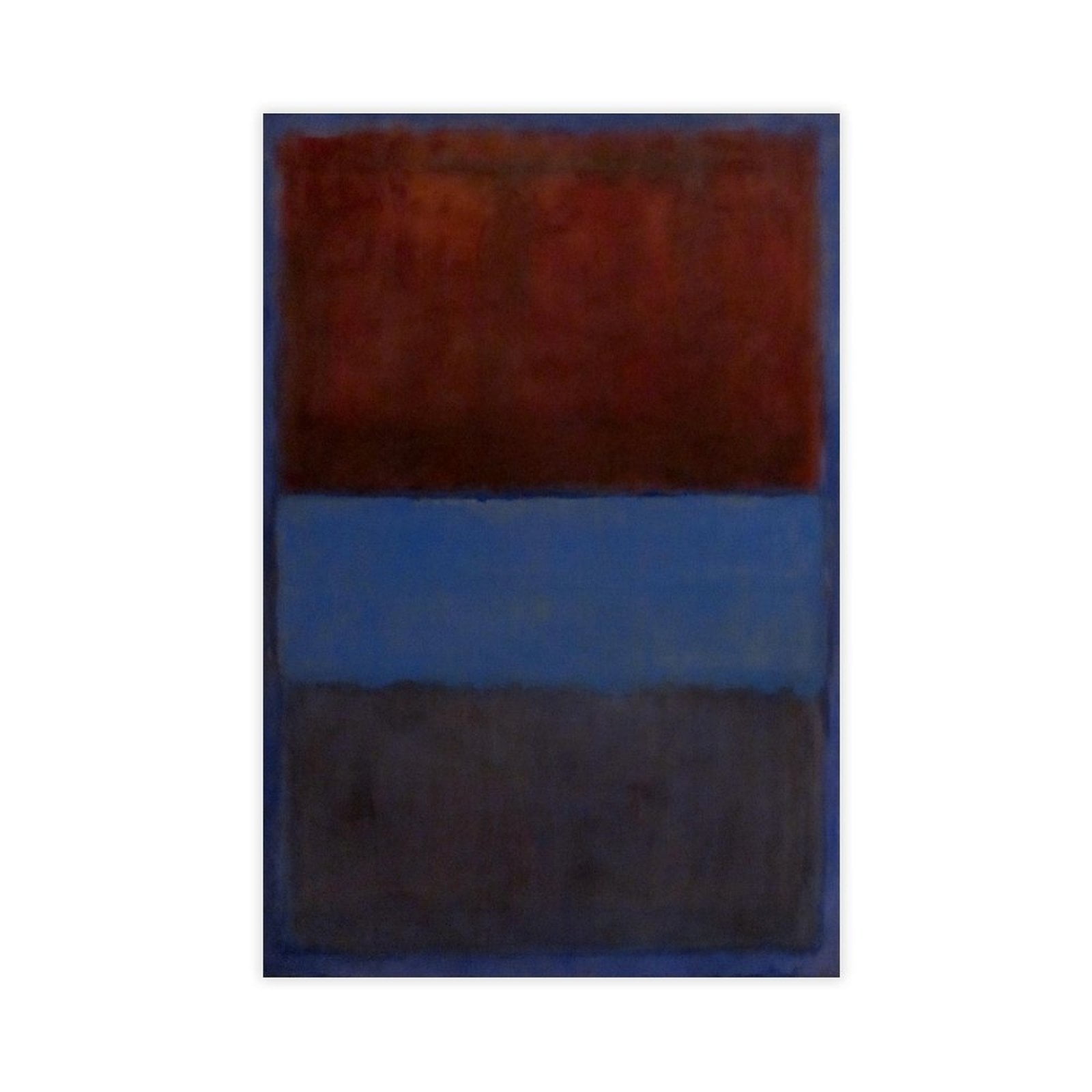 CFIOZYOS Famous Works by Mark Rothko No.61 (Rust And Blue) Art Wall ...