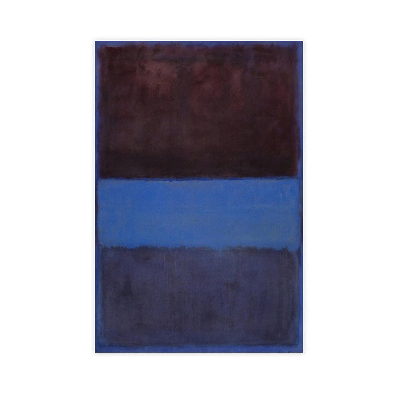 CFIOZYOS Famous Works by Mark Rothko No. 61 Rust And Blue Canvas ...