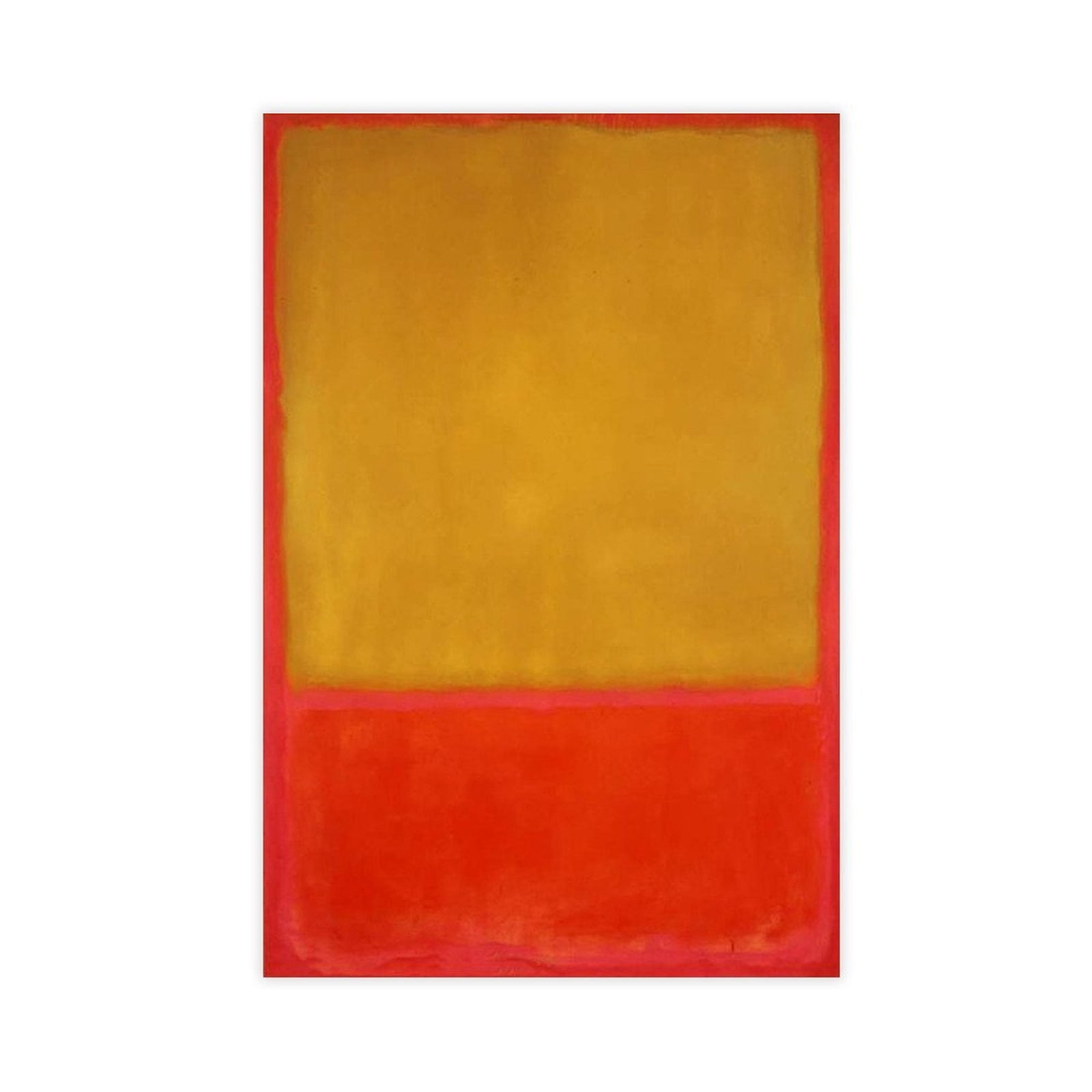CFIOZYOS Famous Works by Mark Rothko Ochre And Red on Red, 1954 Poster ...