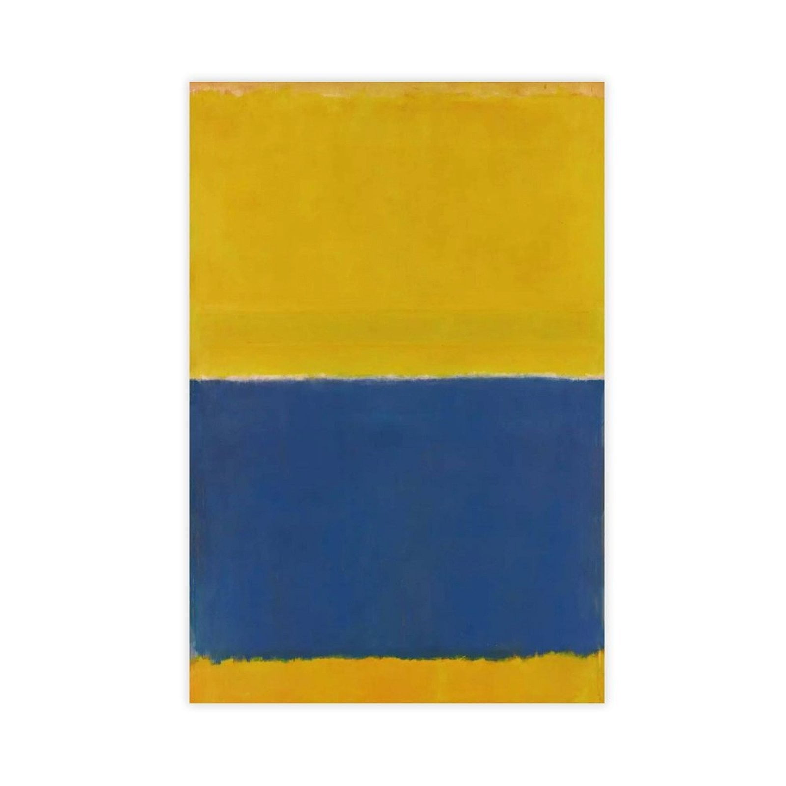 CFIOZYOS Famous Works by Mark Rothko Untitled (Yellow And Blue) Canvas ...