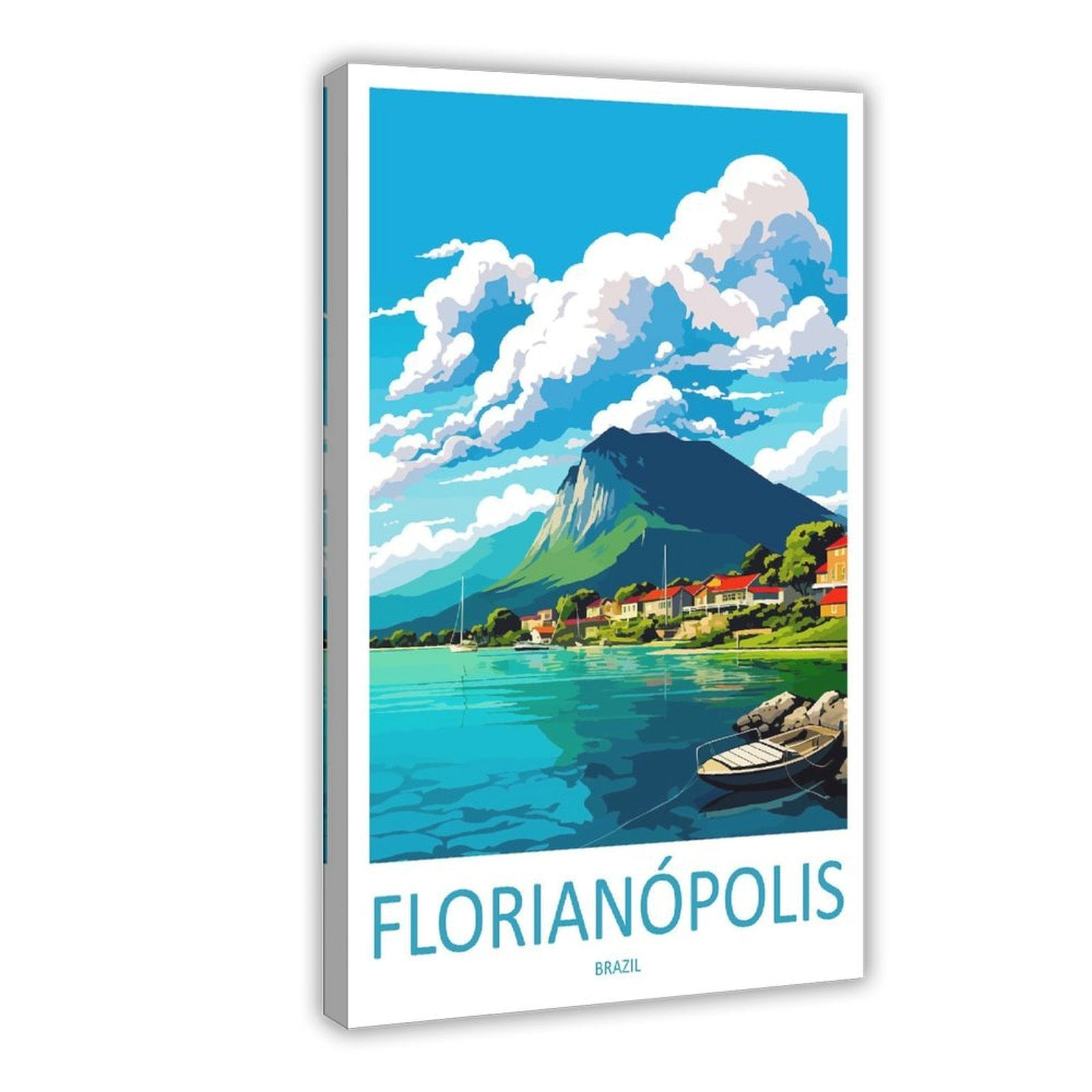 CFIOZYOS Florianópolis Travel Print Florianópolis Decor Florianópolis Print Art Brazil Travel ...