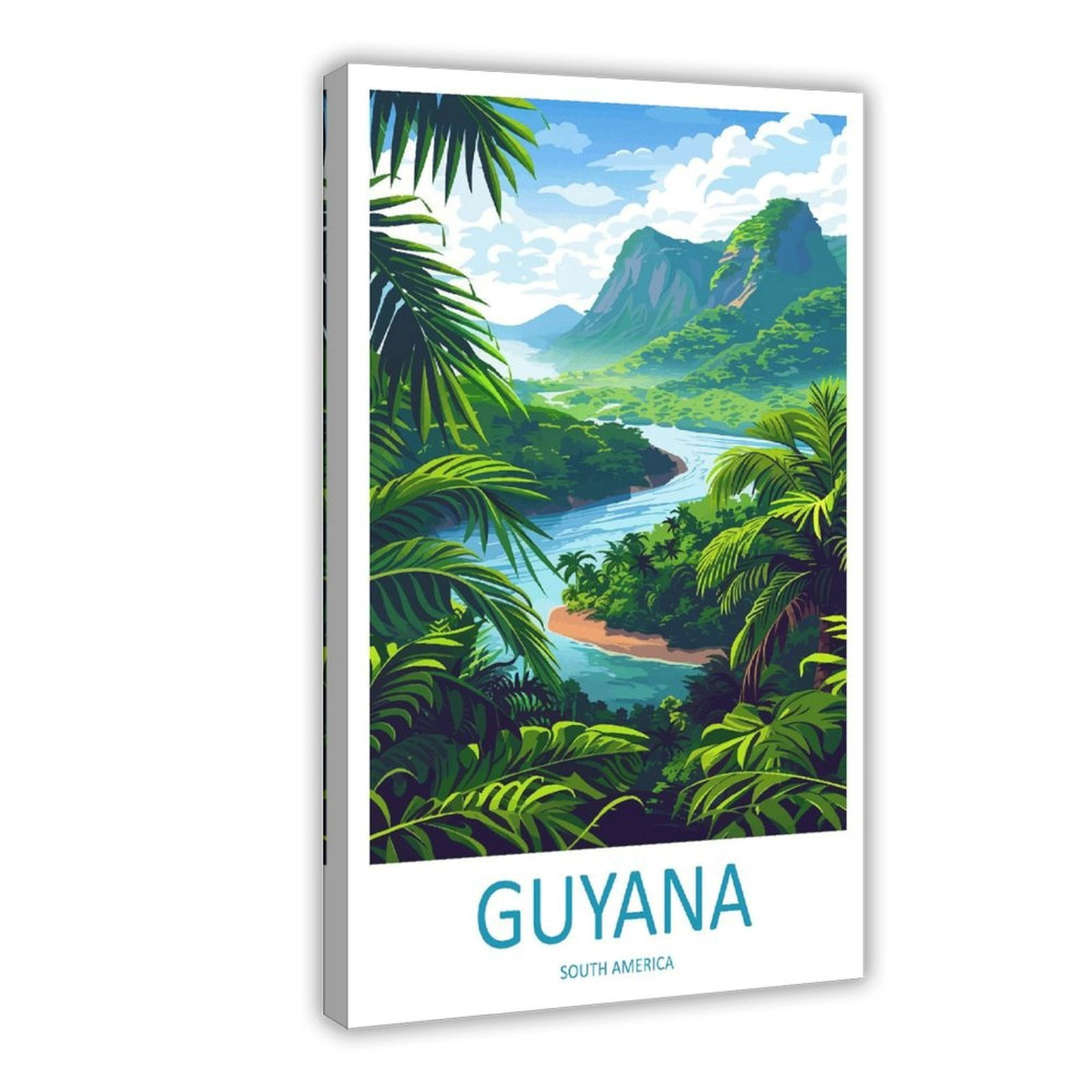 CFIOZYOS Guyana Travel Print Guyana Décor Guyana South America Travel ...