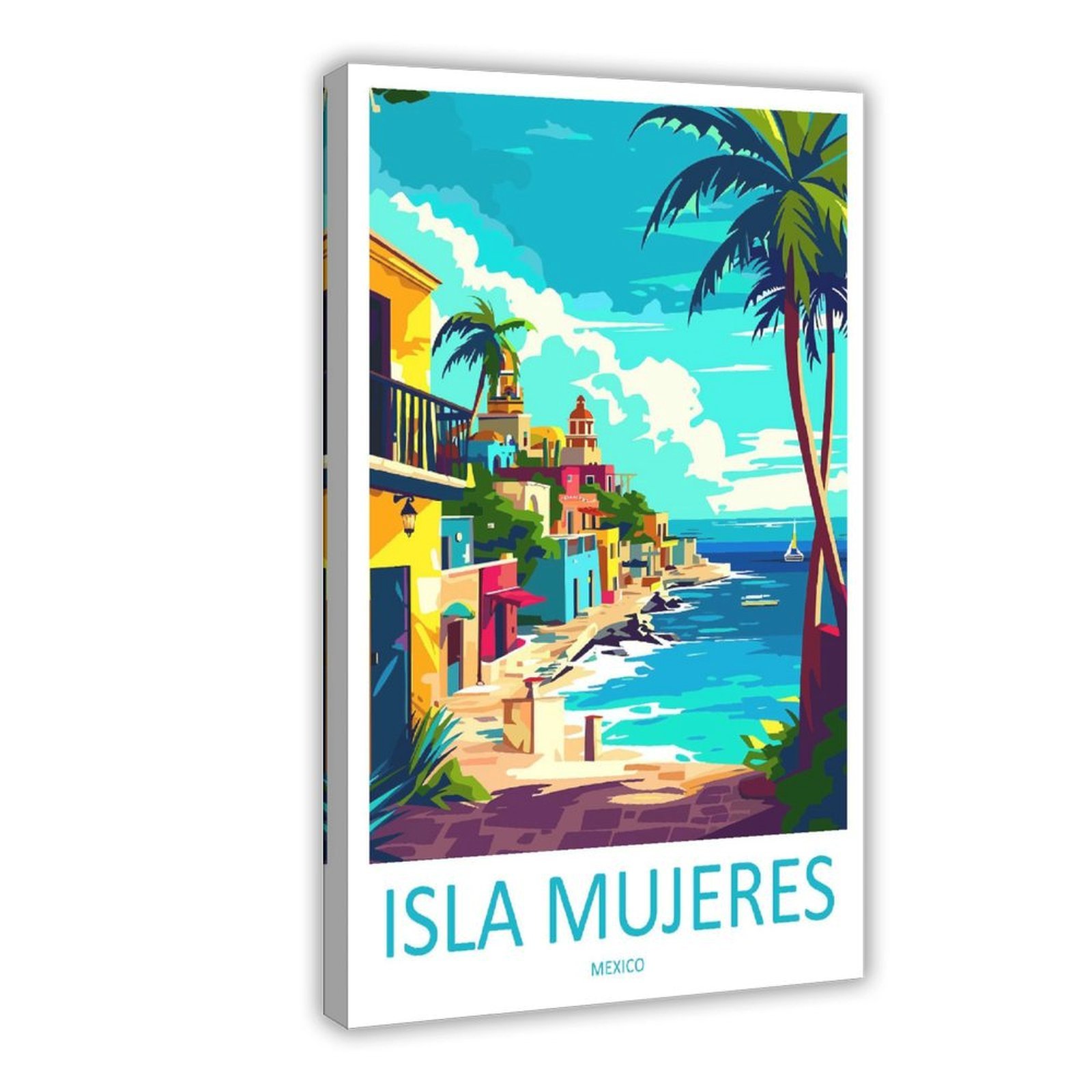 CFIOZYOS Isla Mujeres Travel Print Isla Mujeres Decoration Isla Mujeres ...