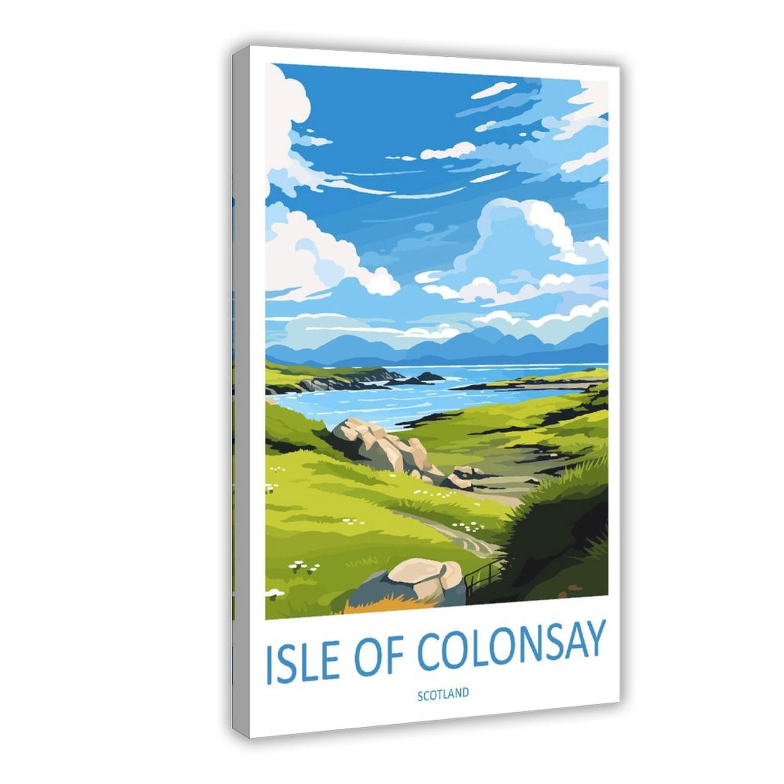 CFIOZYOS Isle of Colonsay Travel Print Isle of Colonsay Décor Isle of ...