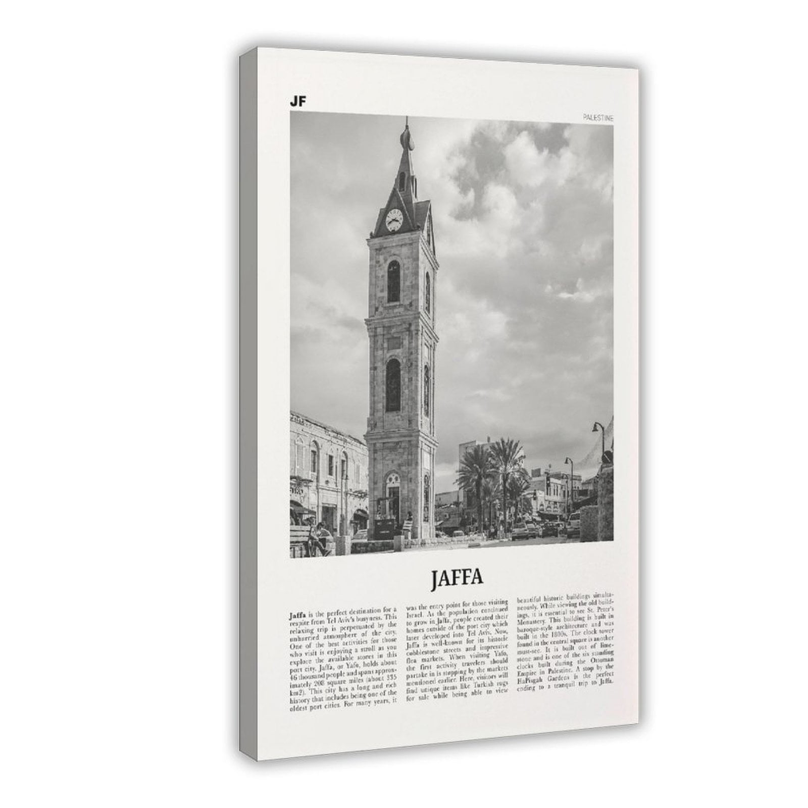 CFIOZYOS Jaffa Print Black And White, Jaffa Wall Art, Jaffa Poster ...
