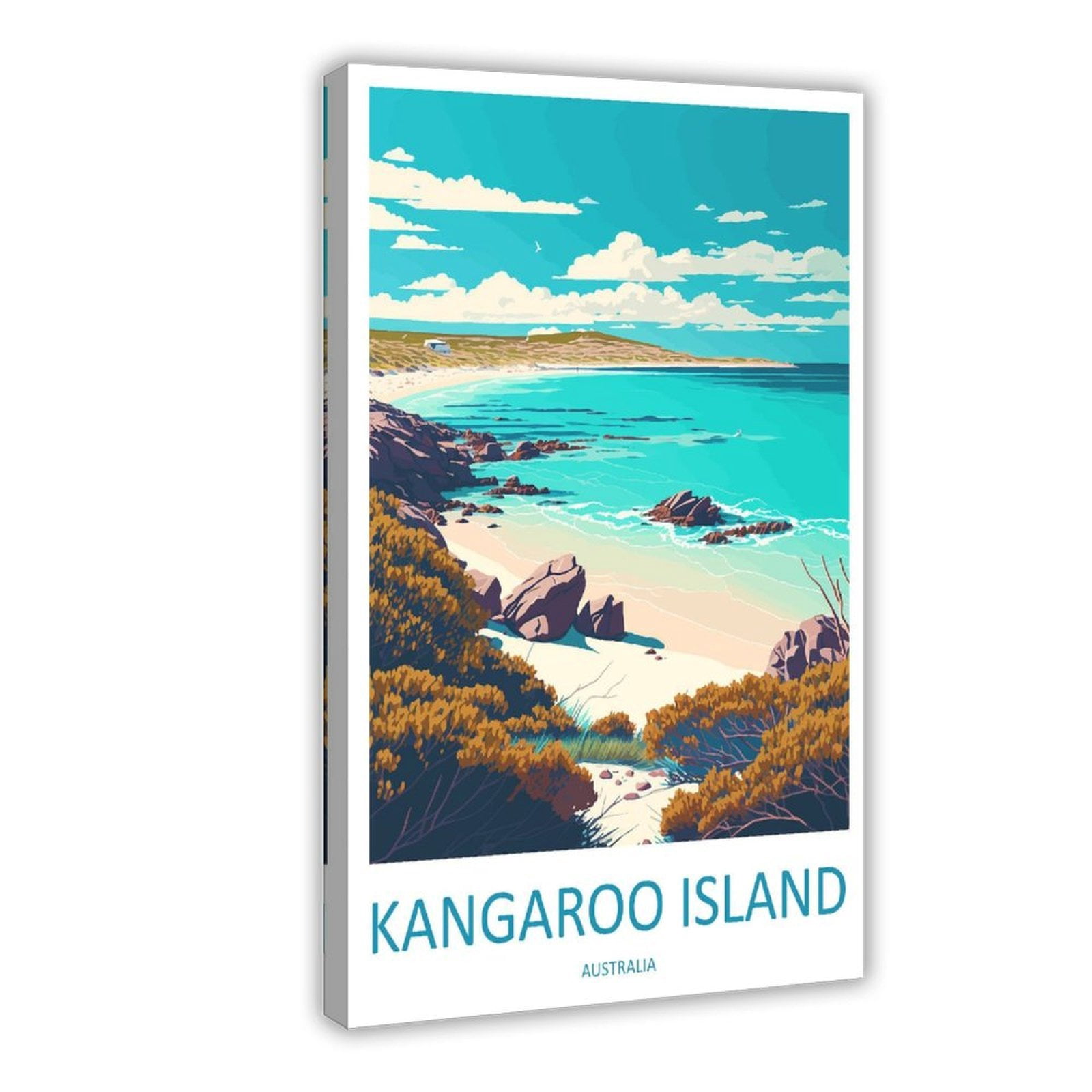 CFIOZYOS Kangaroo Island Travel Print Kangaroo Island Décor Kangaroo ...