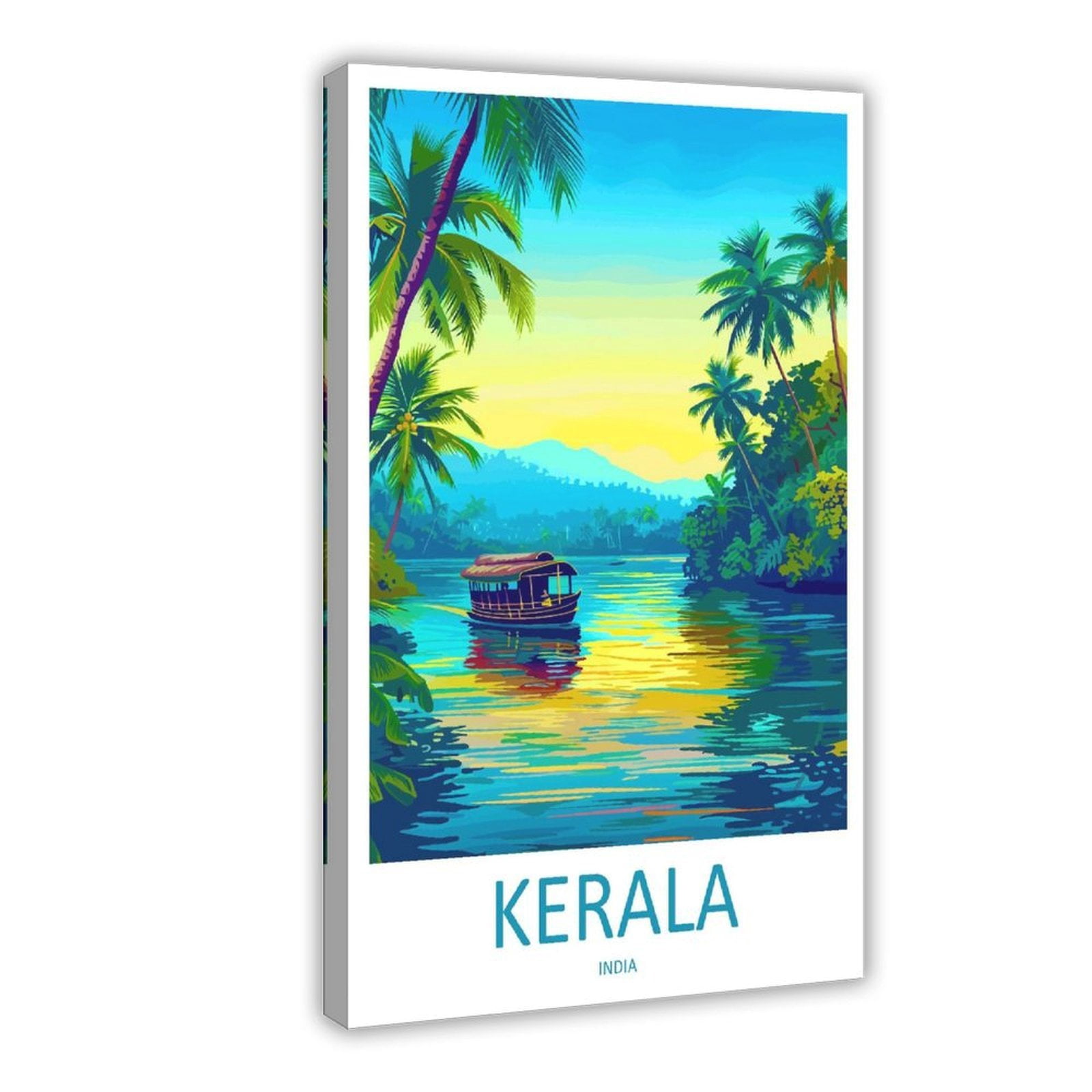 CFIOZYOS Kerala Travel Print Kerala Décor Kerala India Gift Wall Décor ...