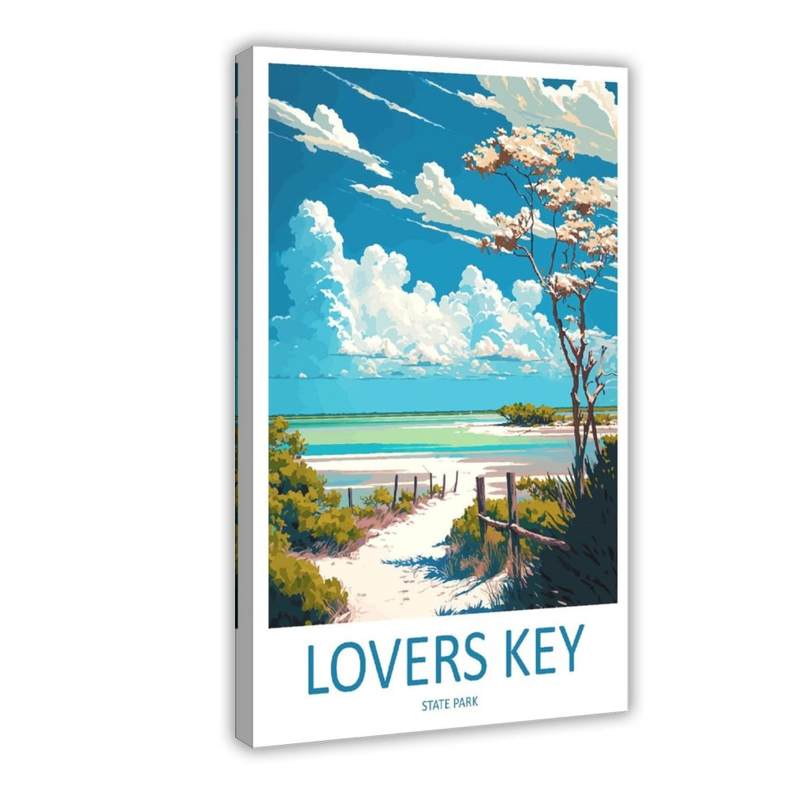 CFIOZYOS Lovers Key State Park Travel Print Walls Key State Park Décor ...