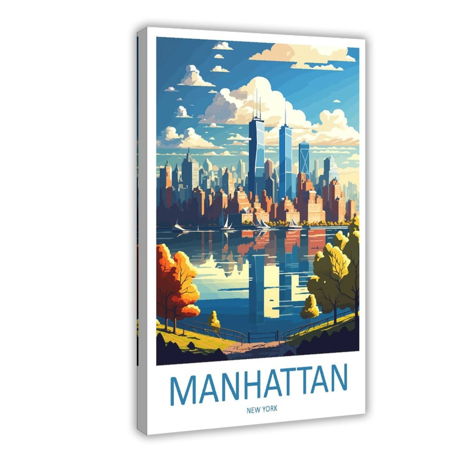 CFIOZYOS Manhattan New York Travel Print Manhattan Décor Manhattan New ...