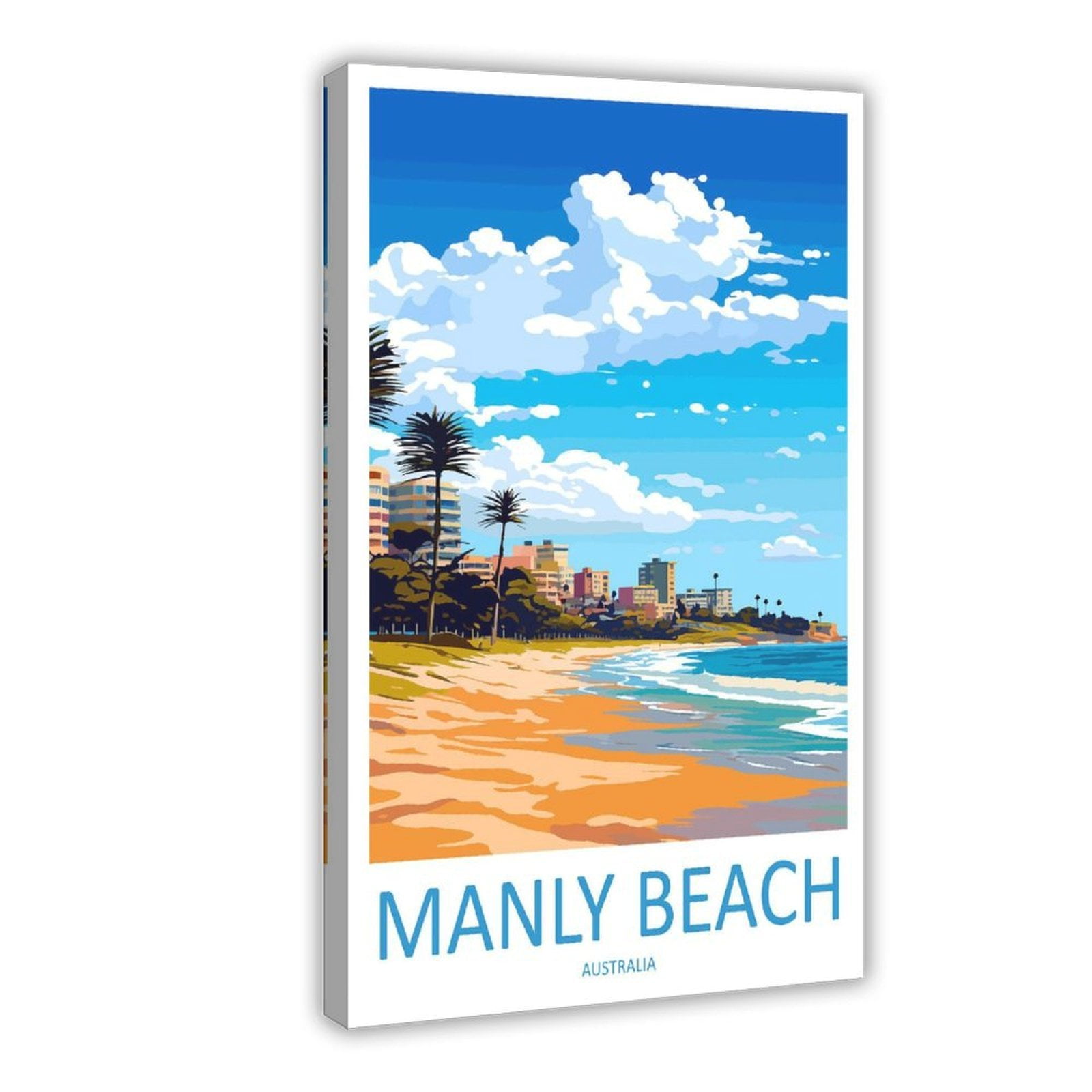 CFIOZYOS Manly Beach Travel Print Manly Beach Décor Manly Beach ...