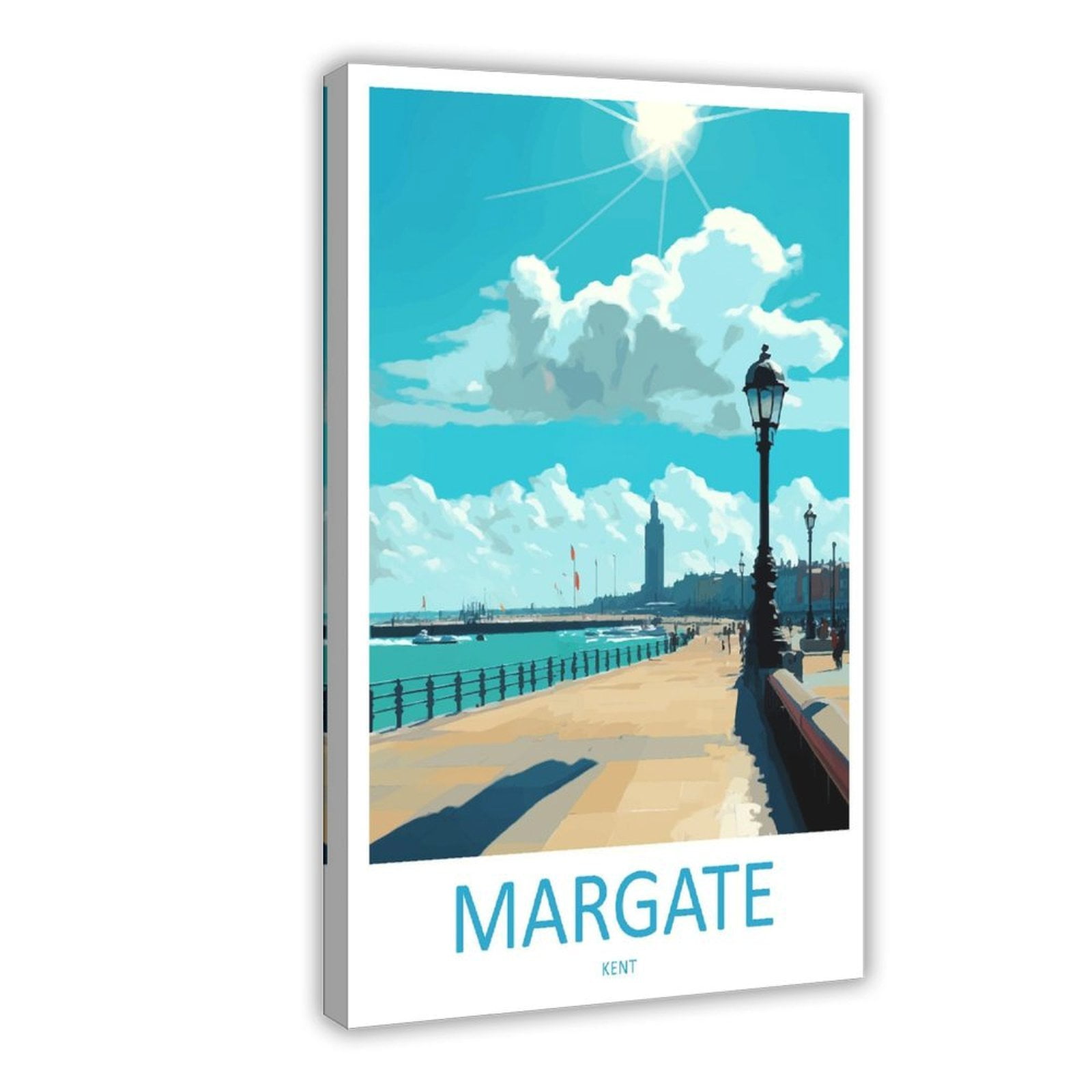 CFIOZYOS Margate Travel Print Margate Décor Margate England Gift Print ...