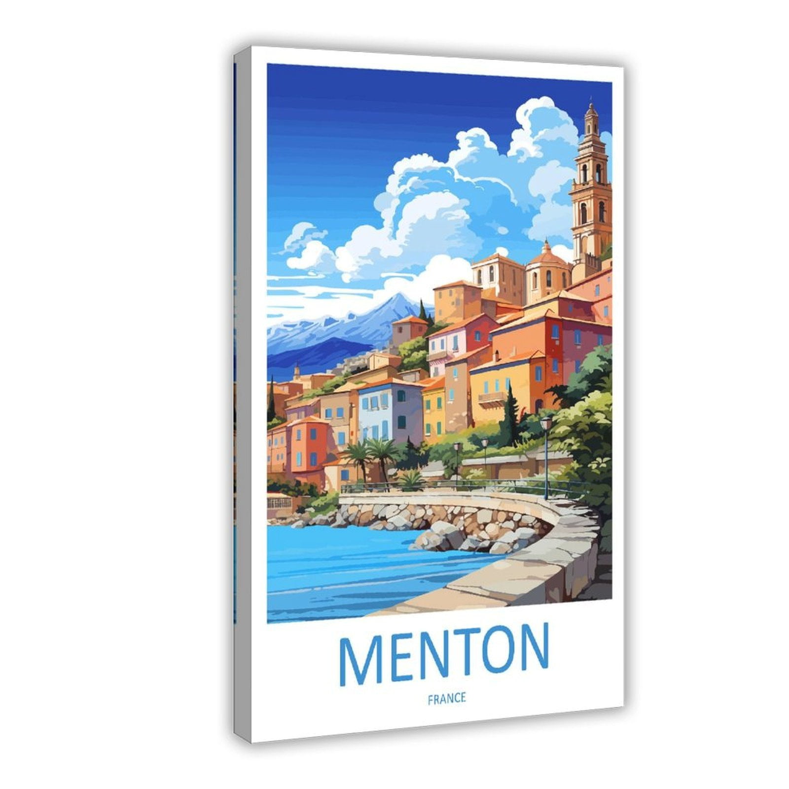 CFIOZYOS Menton Travel Print Menton Décor Menton France Gift Menton ...