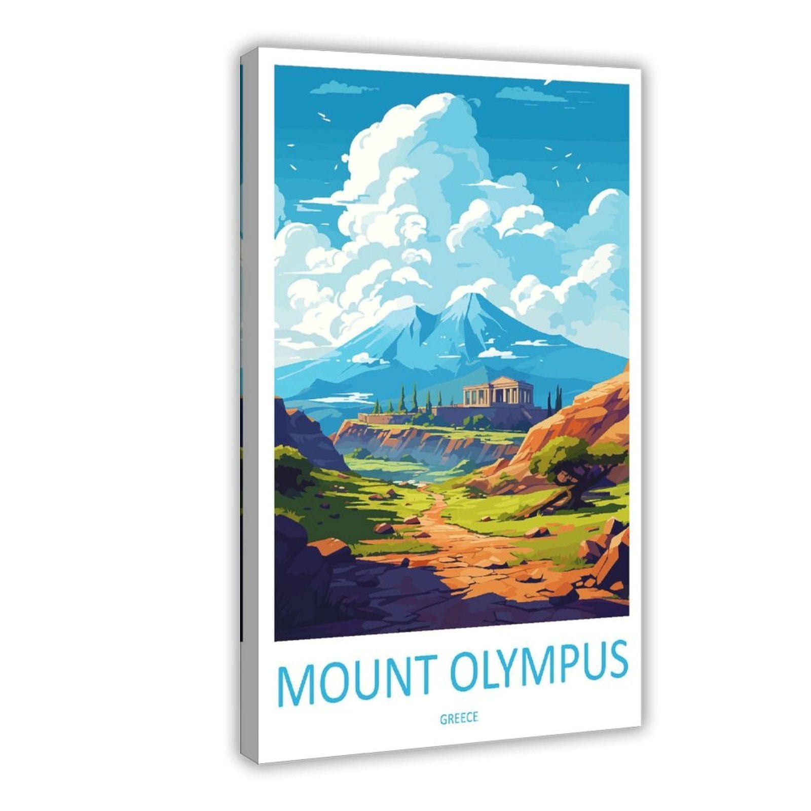 CFIOZYOS Mount Olympus Travel Print Mount Olympus Greece Decoration ...