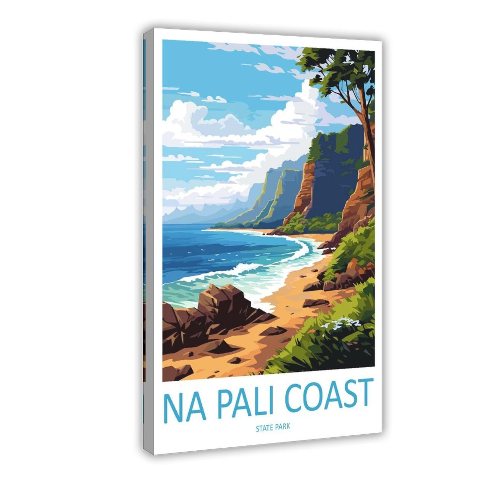 CFIOZYOS Napali Coast Travel Print Napali Coast Décor Napali Coast ...