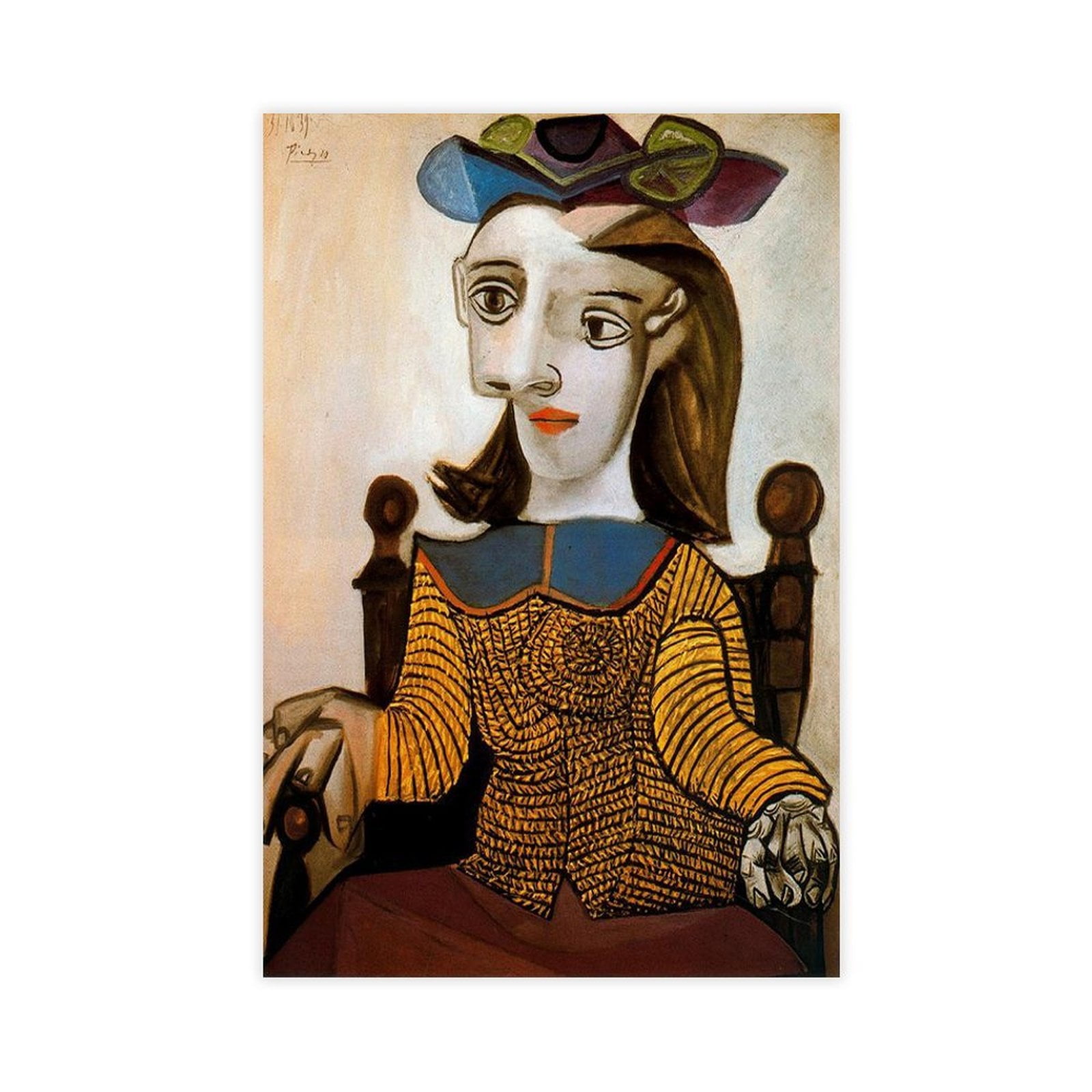 CFIOZYOS Picasso's Paintings of Womens The Yellow Shirt. Dora Maar 1939 ...