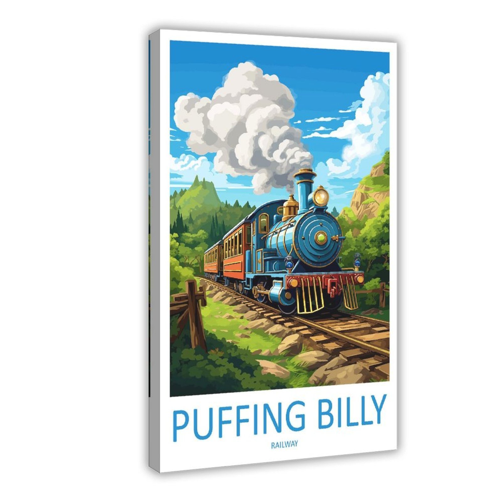 CFIOZYOS Puffing Billy Railway Travel Print Puffing Billy Railway Décor ...