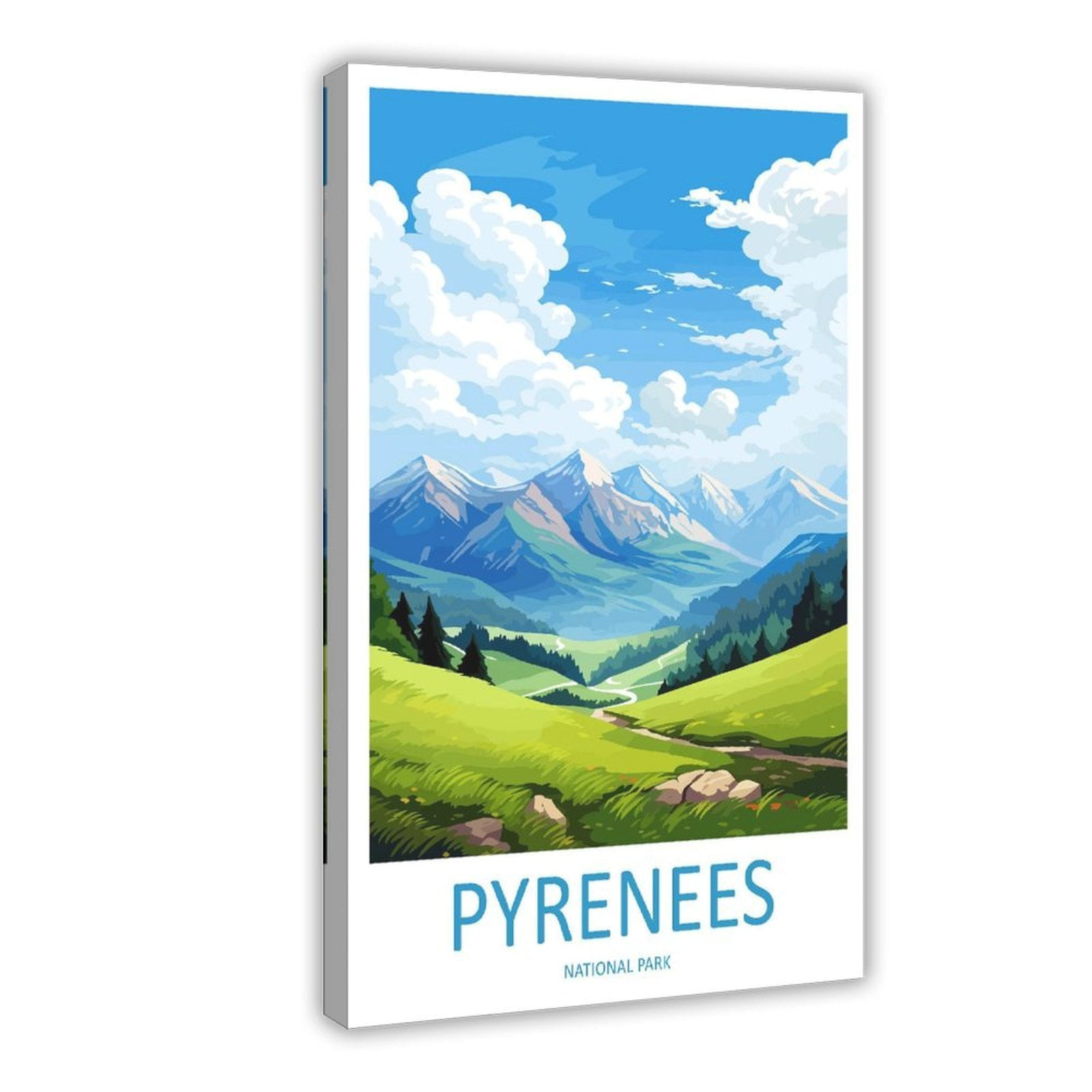 CFIOZYOS Pyrénées National Park Travel Print Pyrénées Décor Pyrénées ...