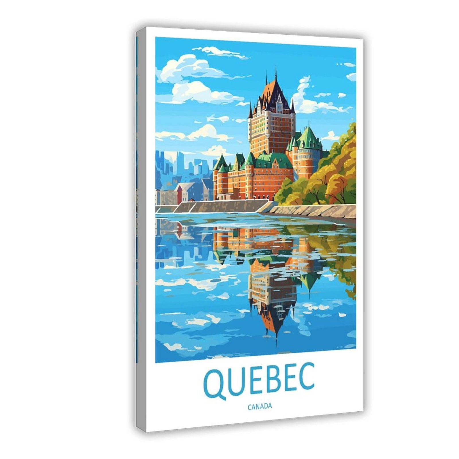 CFIOZYOS Quebec City Travel Print Quebec City Décor Quebec City Canada ...