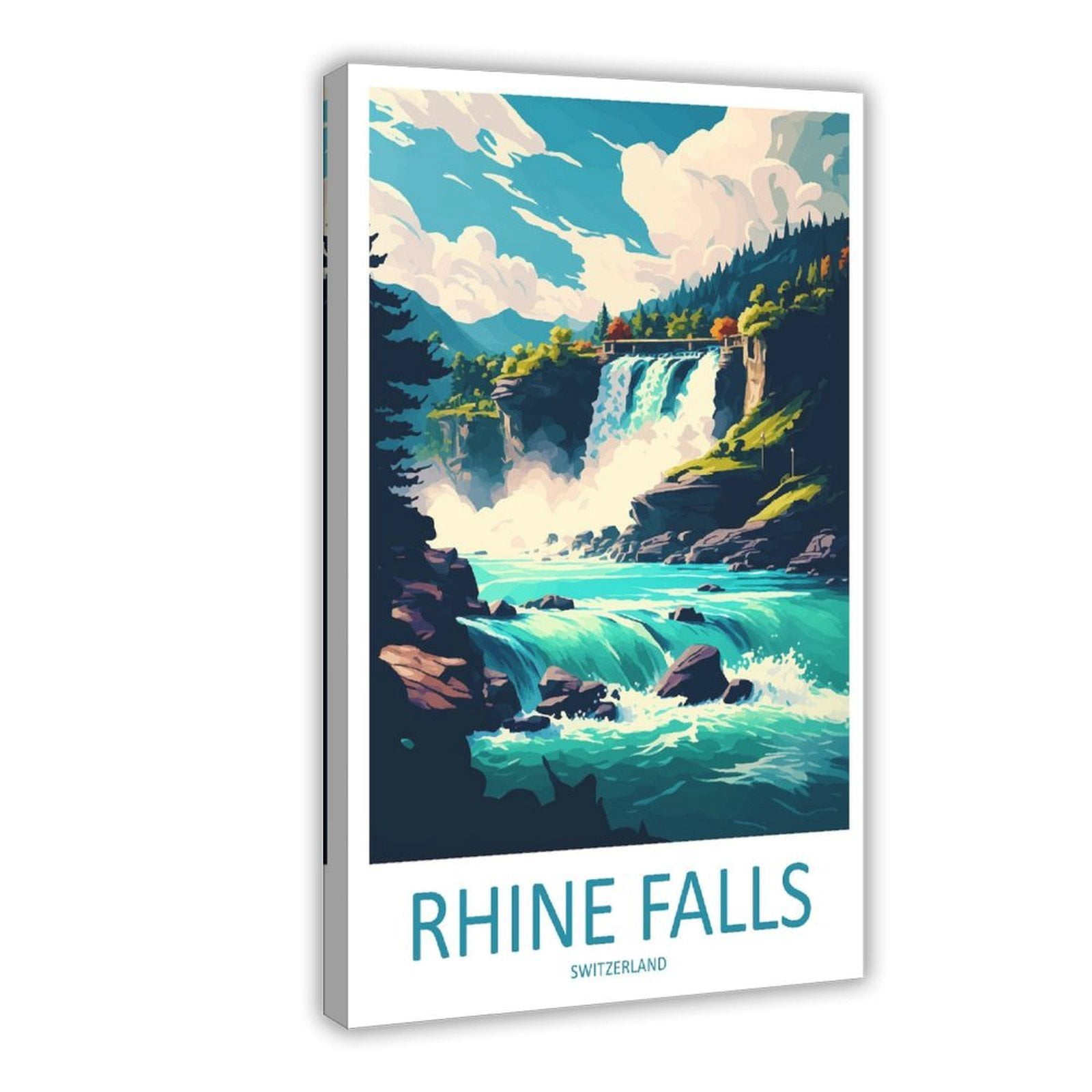 CFIOZYOS Rhine Falls Travel Print Rhine Falls Décor Rhine Falls ...