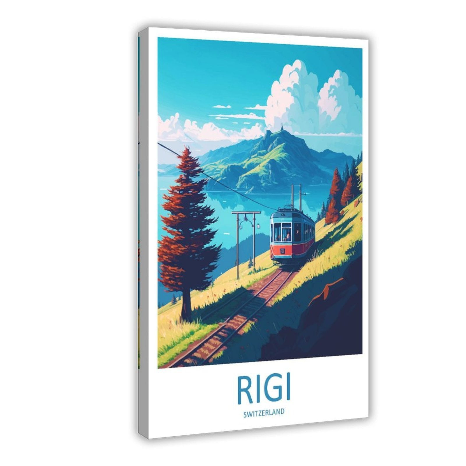 CFIOZYOS Rigi Travel Print Rigi Décor Rigi Switzerland Gift Rigi Travel ...