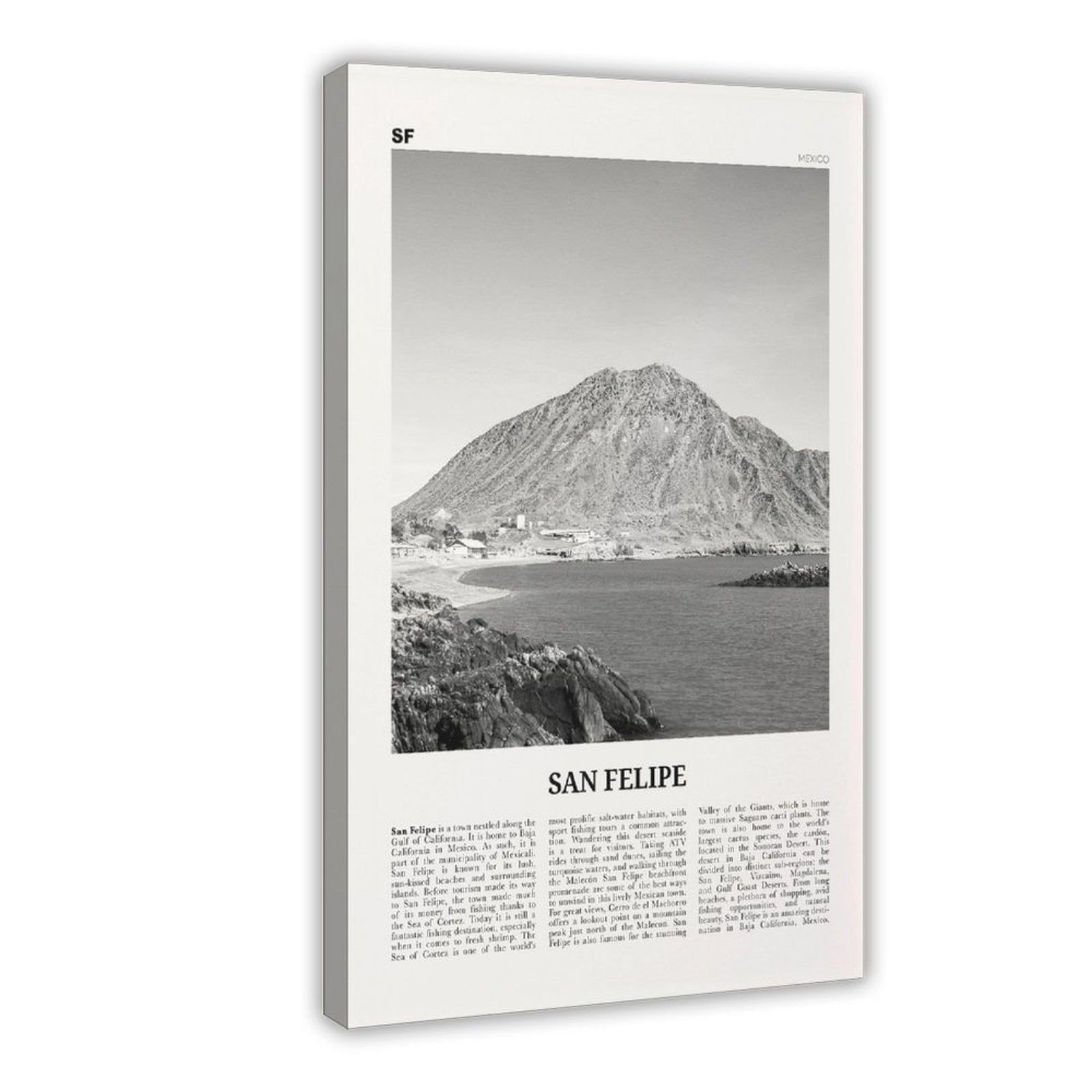 CFIOZYOS San Felipe Print Black And White, San Felipe Wall Art, San ...