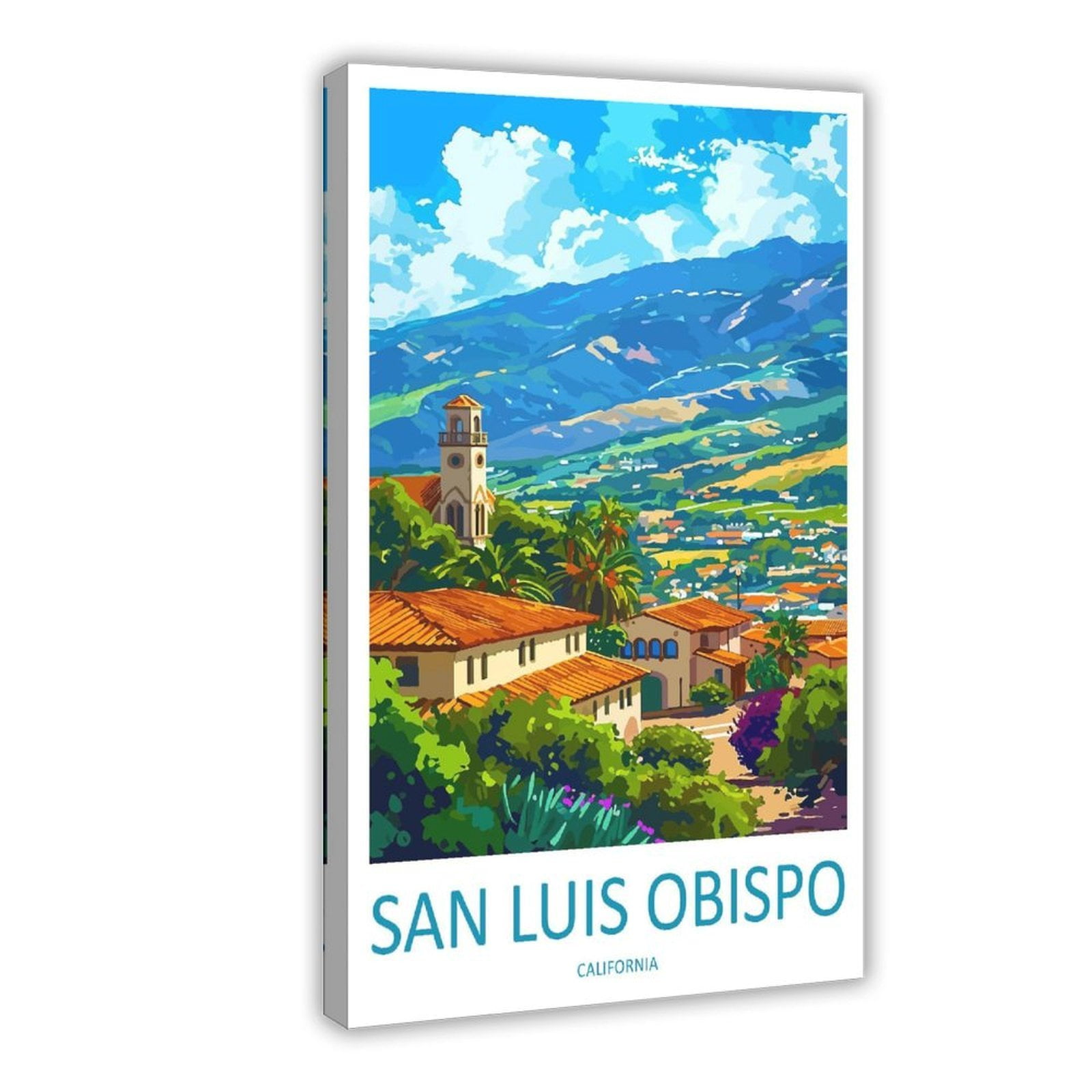CFIOZYOS San Luis Obispo Travel Print San Luis Obispo Décor San Luis ...