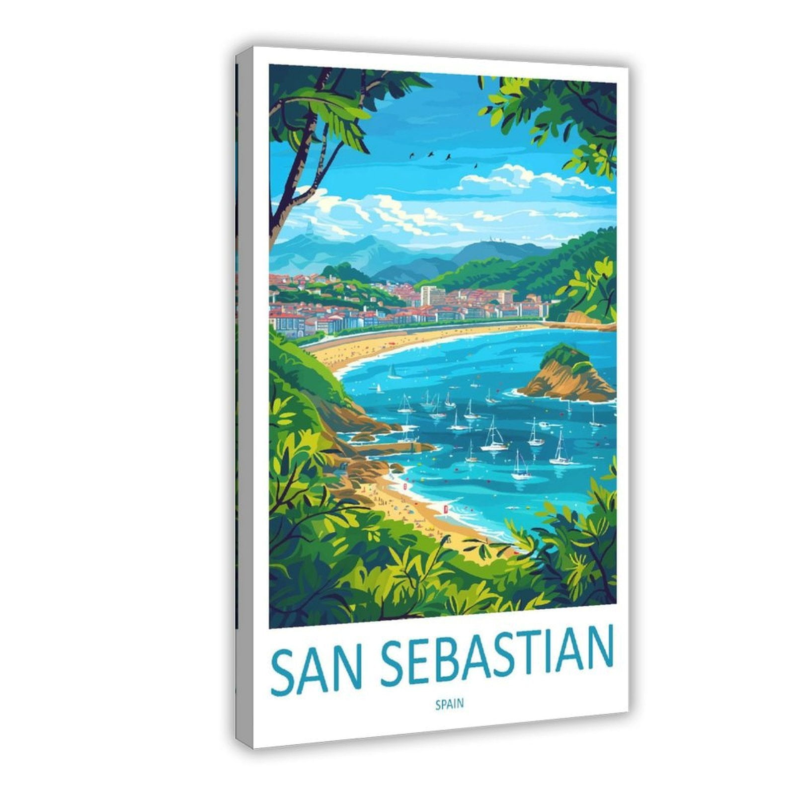 CFIOZYOS San Sebastian Travel Print San Sebastian Décor San Sebastian ...