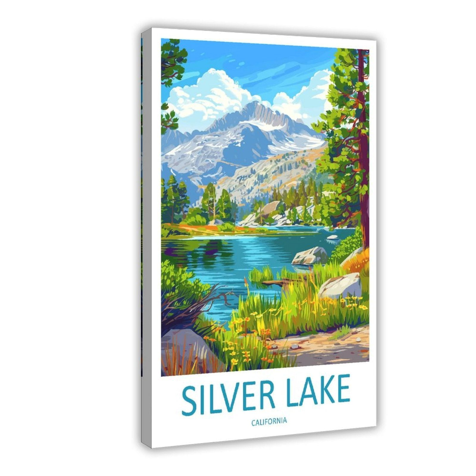 CFIOZYOS Silver Lake Travel Print Silver Lake Décor Silver Lake ...