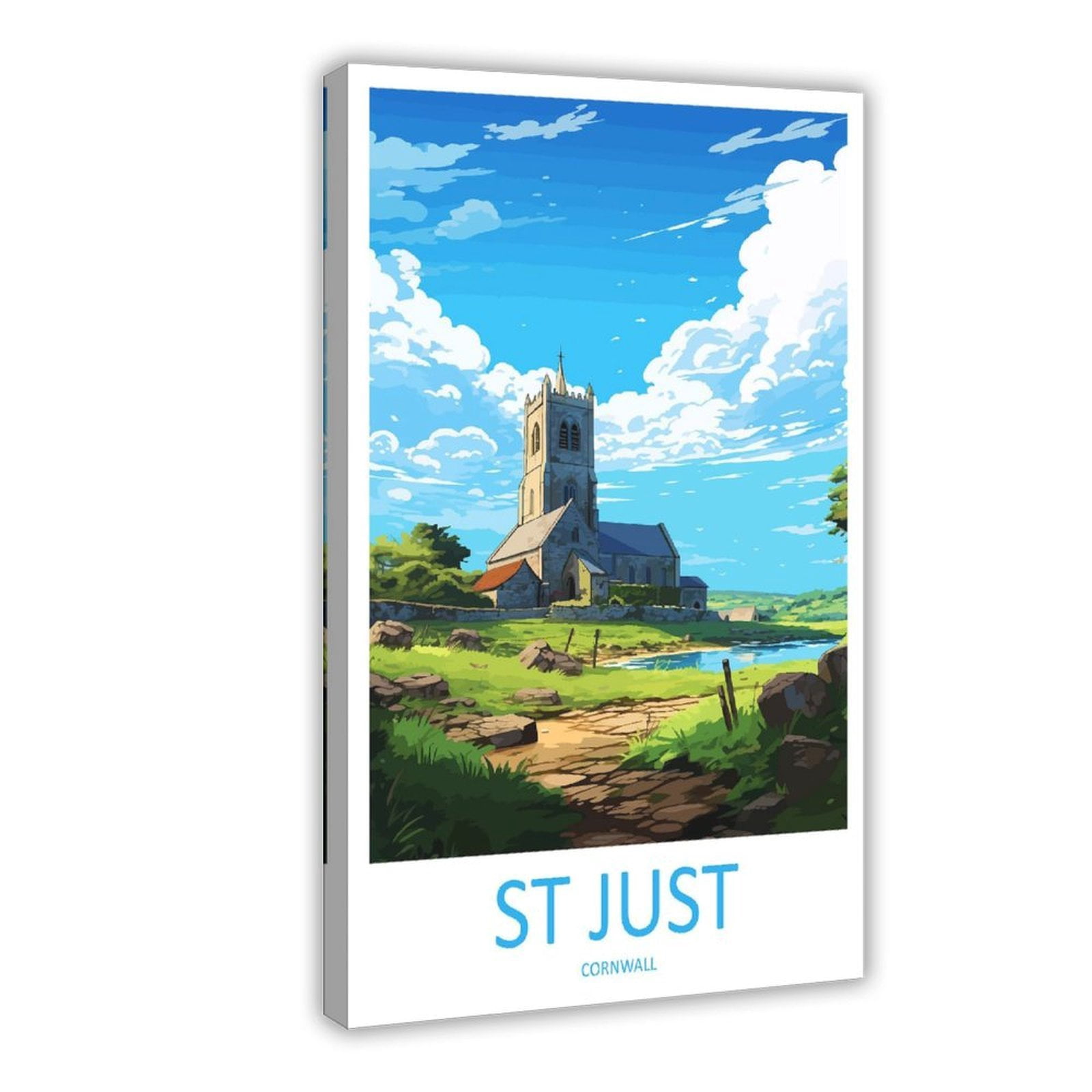 CFIOZYOS St Just Travel Print St Just Décor St Just Cornwall Gift ...