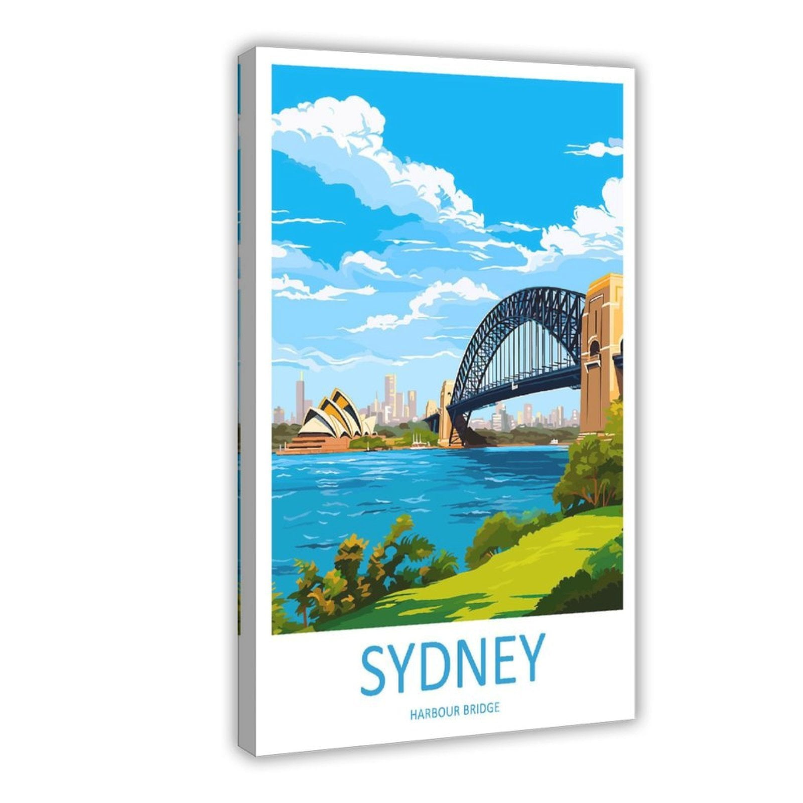 CFIOZYOS Sydney Harbour Bridge Travel Print Sydney Harbour Bridge Décor ...
