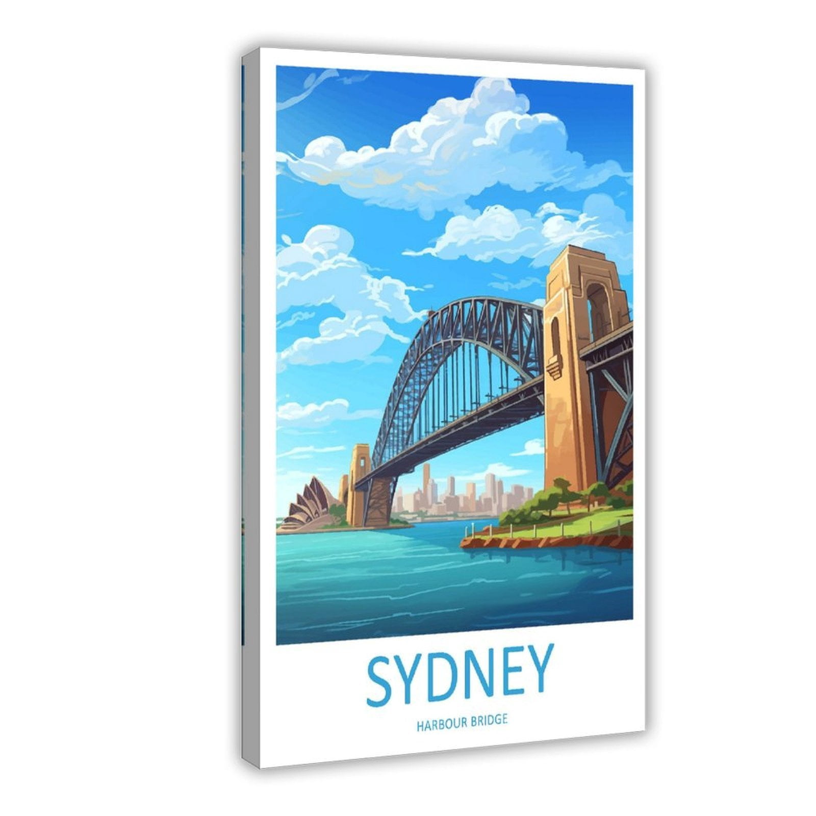 CFIOZYOS Sydney Harbour Bridge Travel Print Sydney Harbour Bridge Décor ...